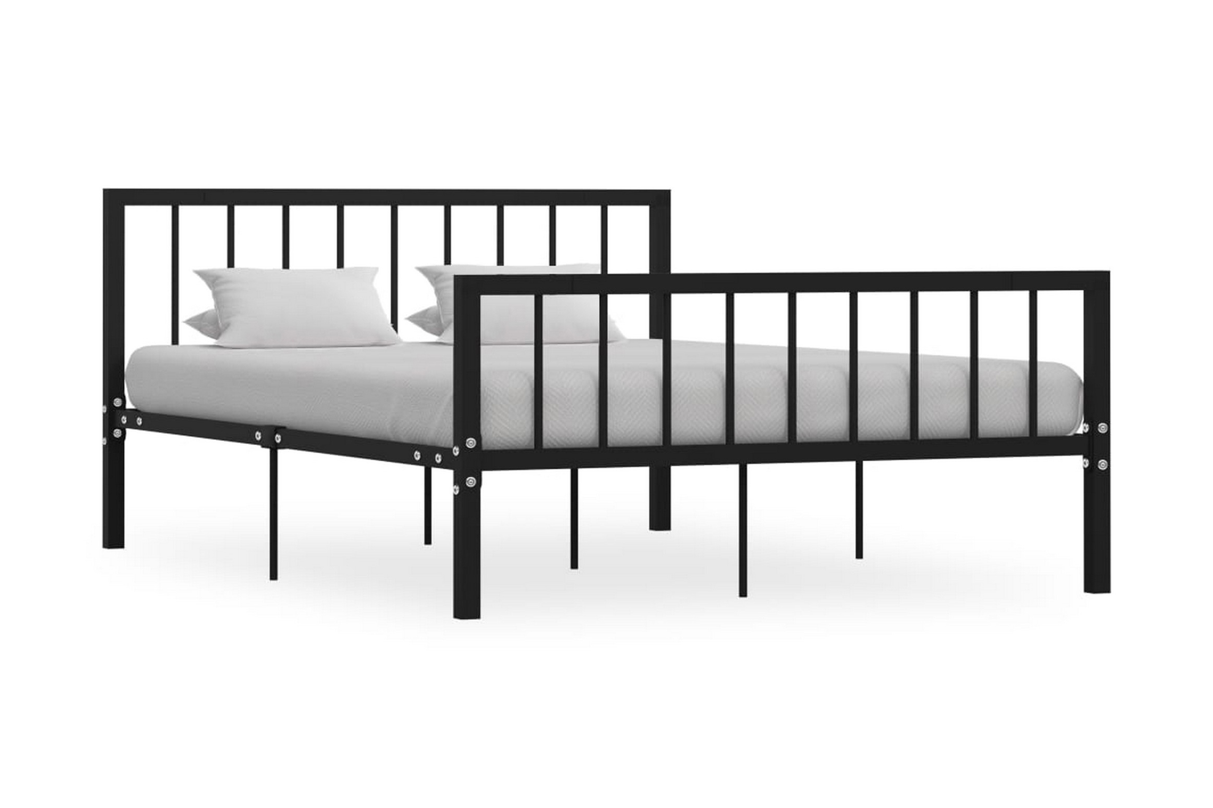 Sängram svart metall 140x200 cm - Sängram & sängstomme | Trademax.se