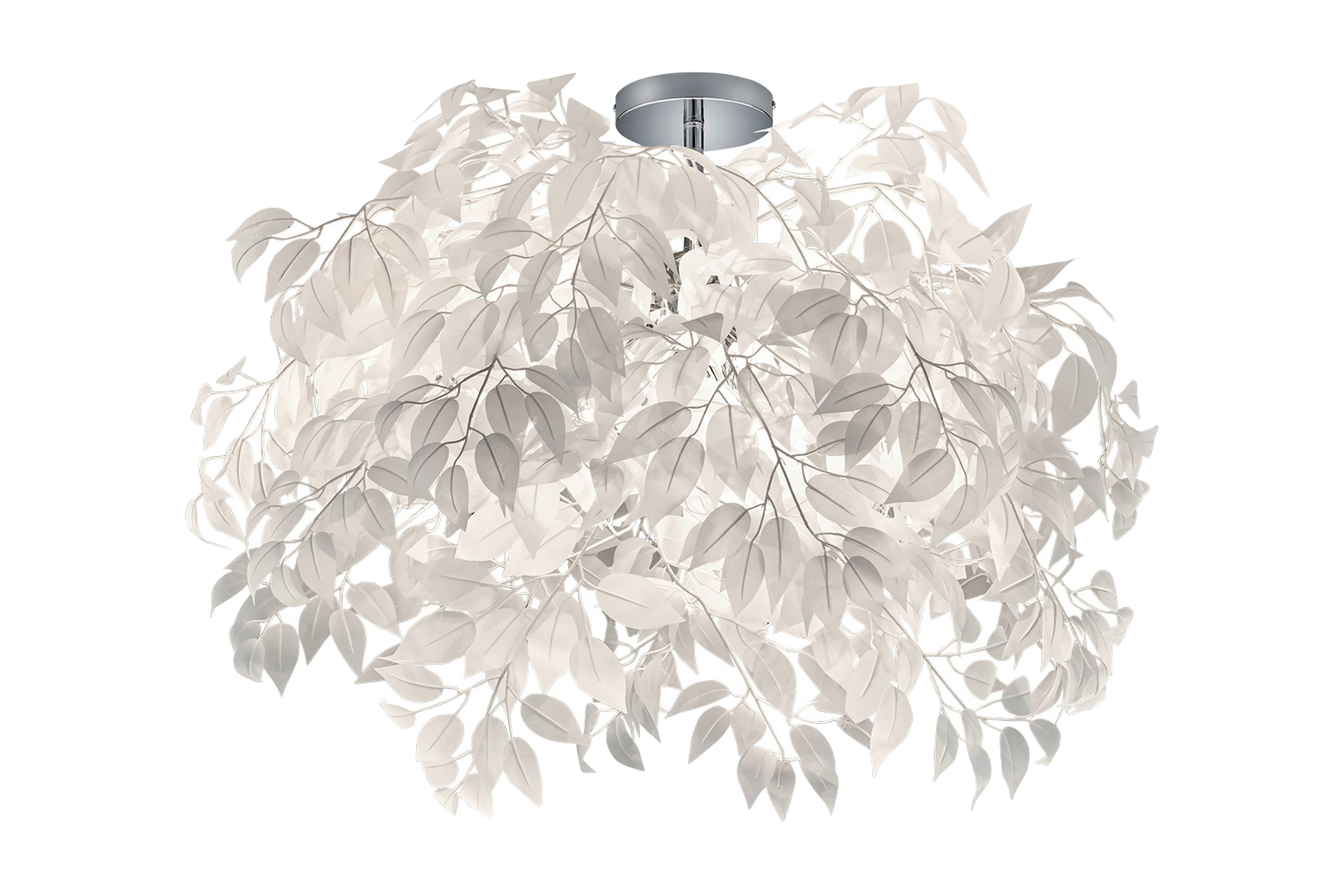 Trio Lighting Leavy Plafond 70cm 3L E27 vit Vit - Belysning & el - Trademax