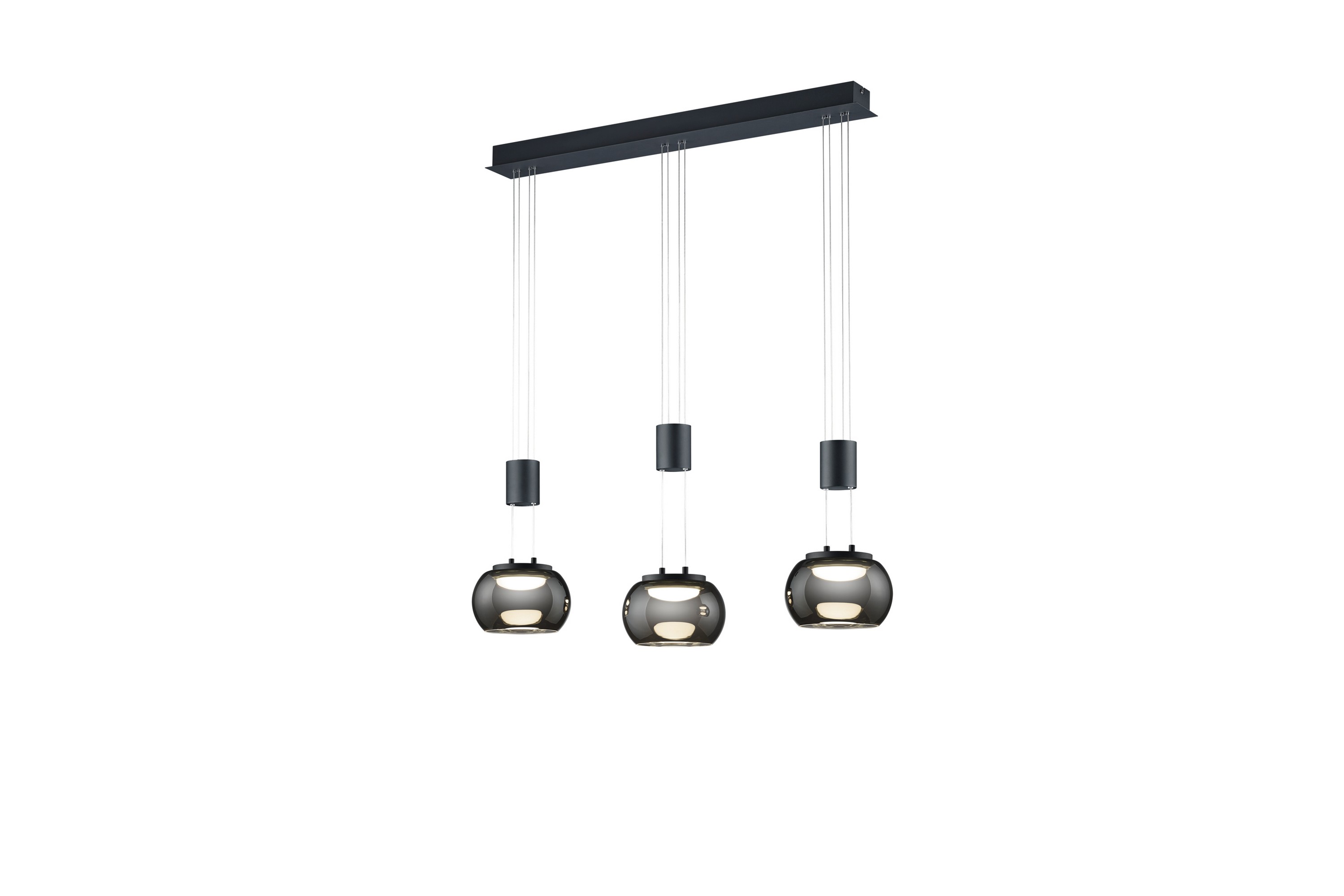 Trio Lighting Madison LED Taklampa 3L mattsvart Matt svart - Belysning & el - Trademax