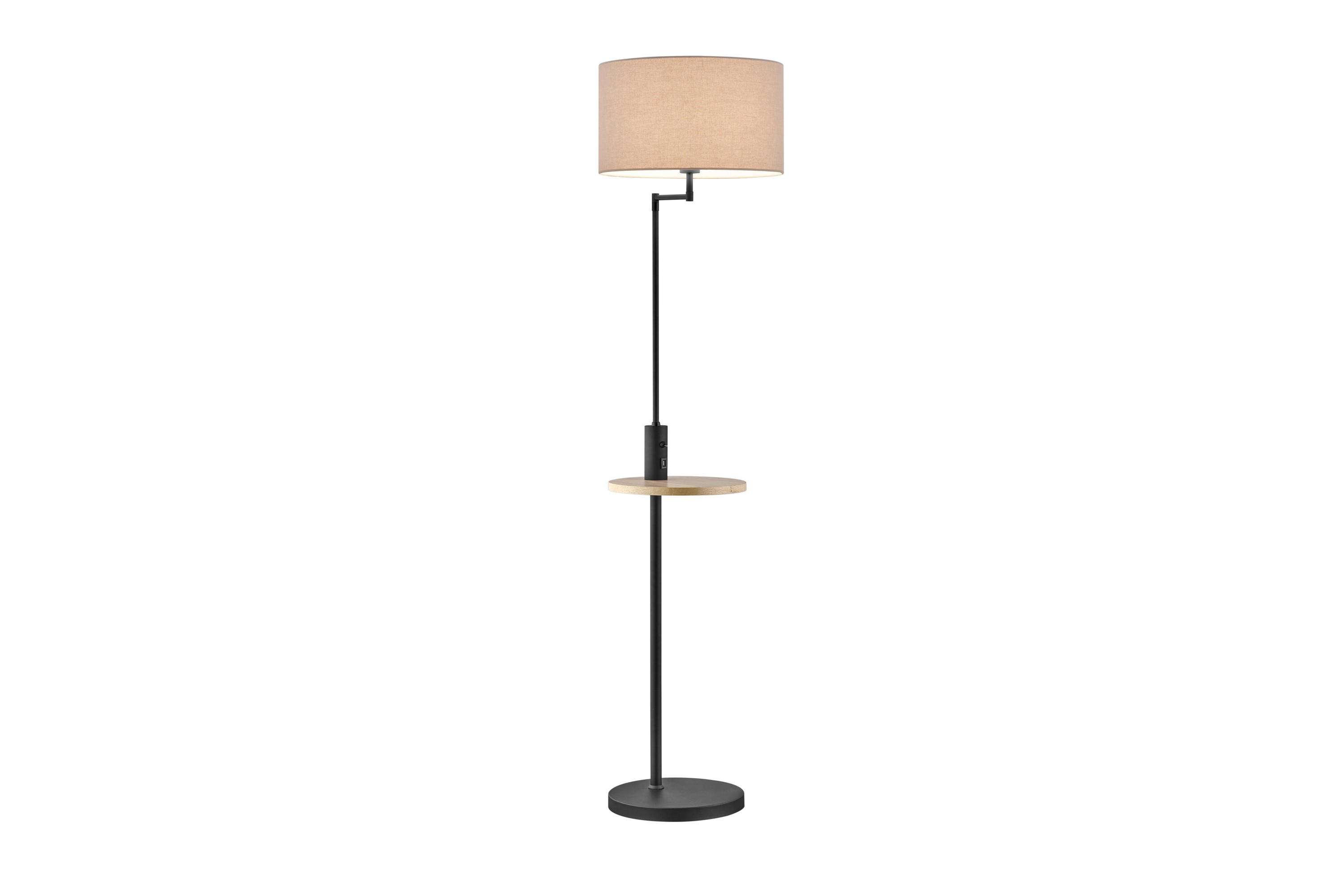 Trio Lighting Claas golvlampa E27 mattsvart Matt svart - Belysning | Chilli