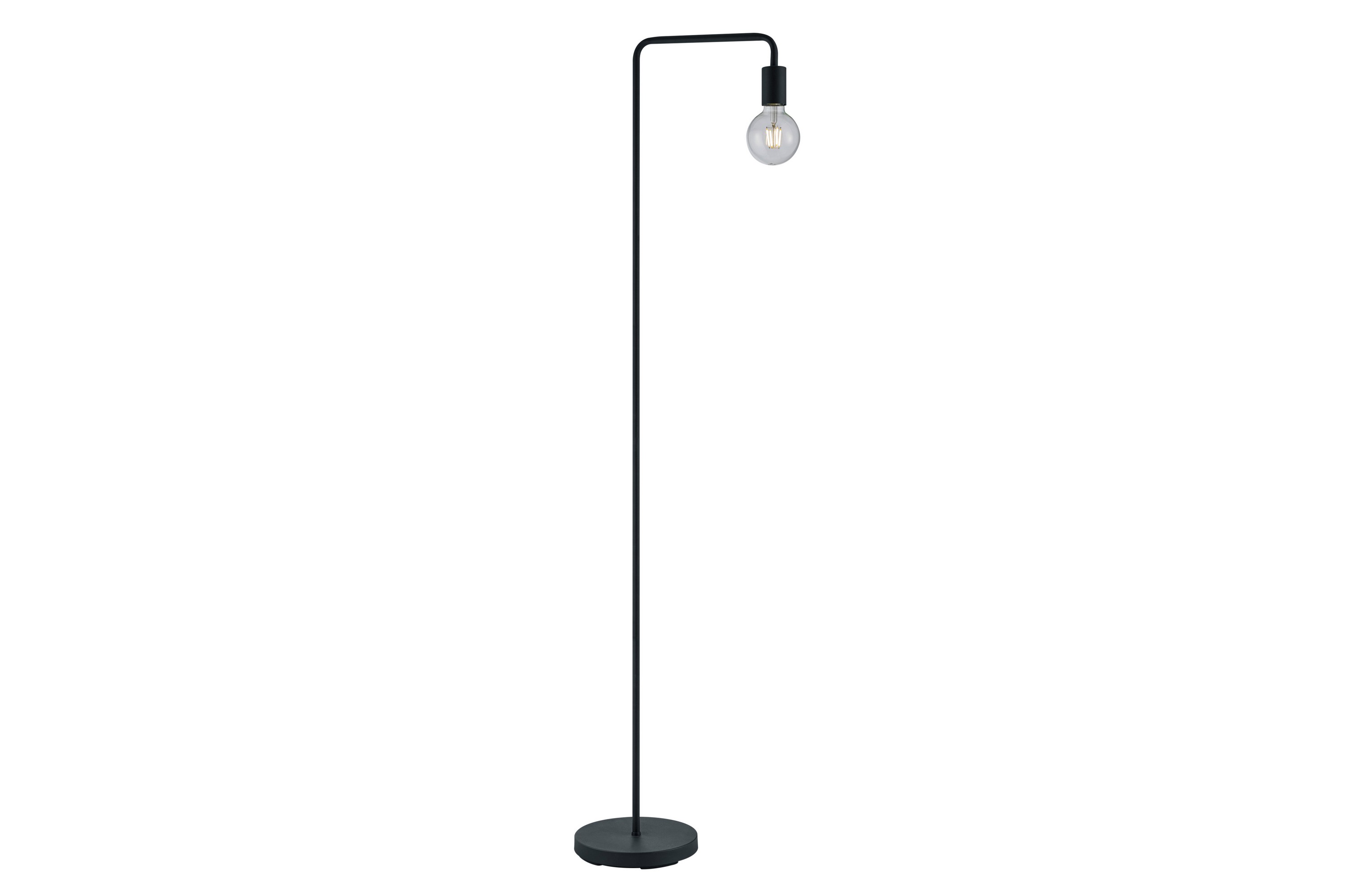 Trio Lighting Diallo golvlampa E27 mattsvart Matt svart - Belysning | Chilli