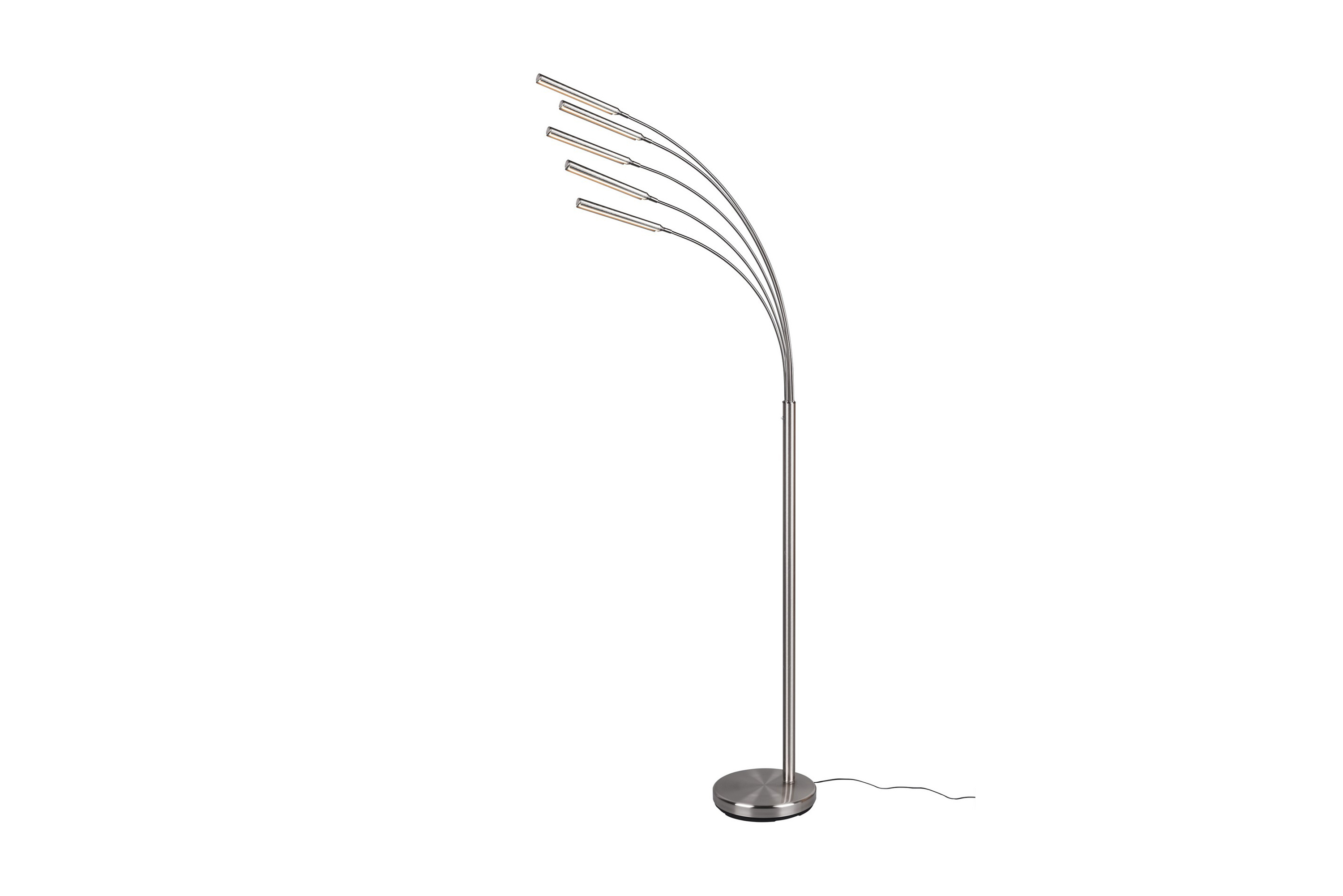 Trio Lighting Reed LED Golvlampa borstad stål Borstad stål - Belysning & el - Trademax