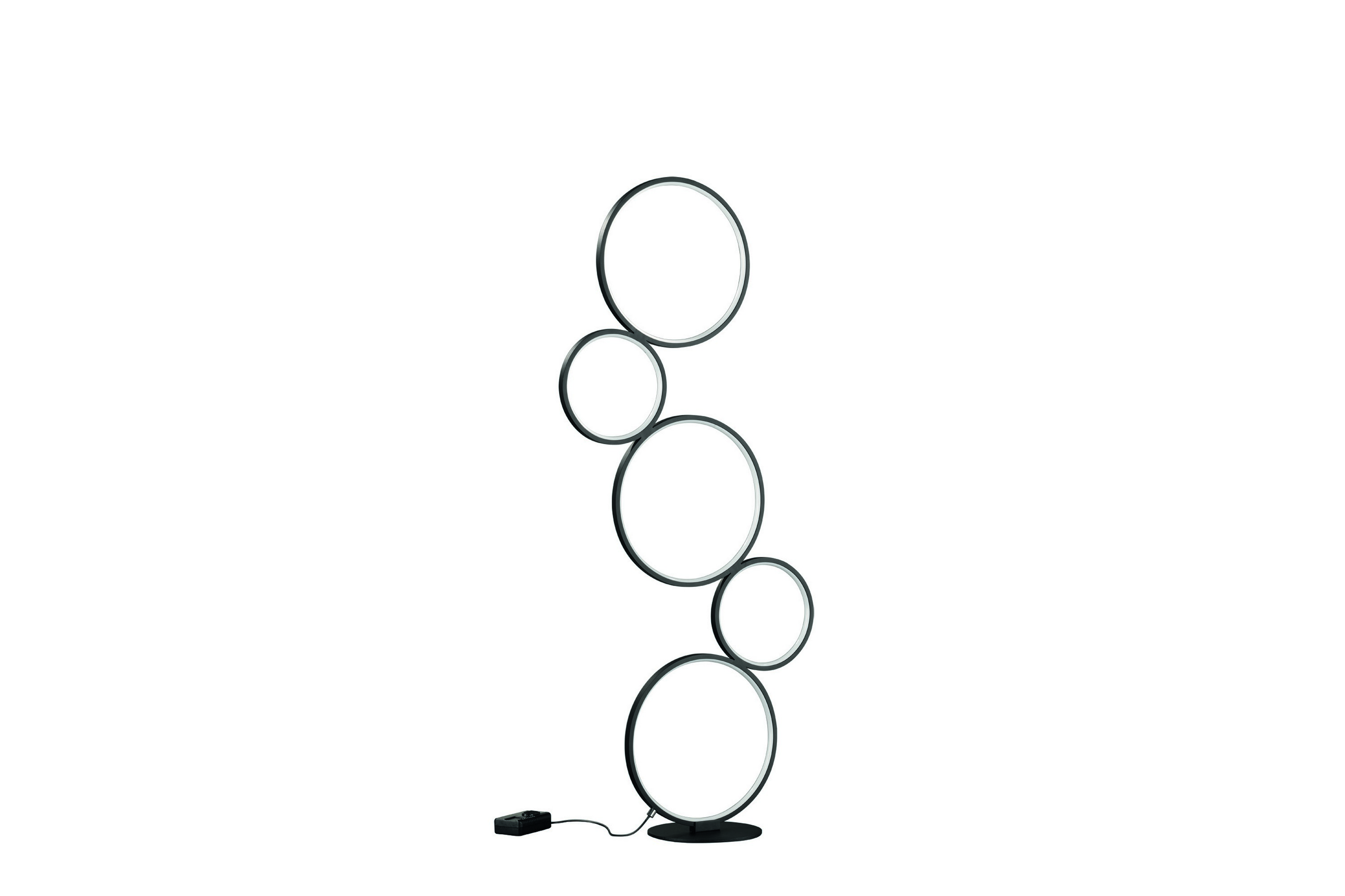 Trio Lighting Rondo LED Golvlampa mattsvart Matt svart - Belysning & el - Trademax