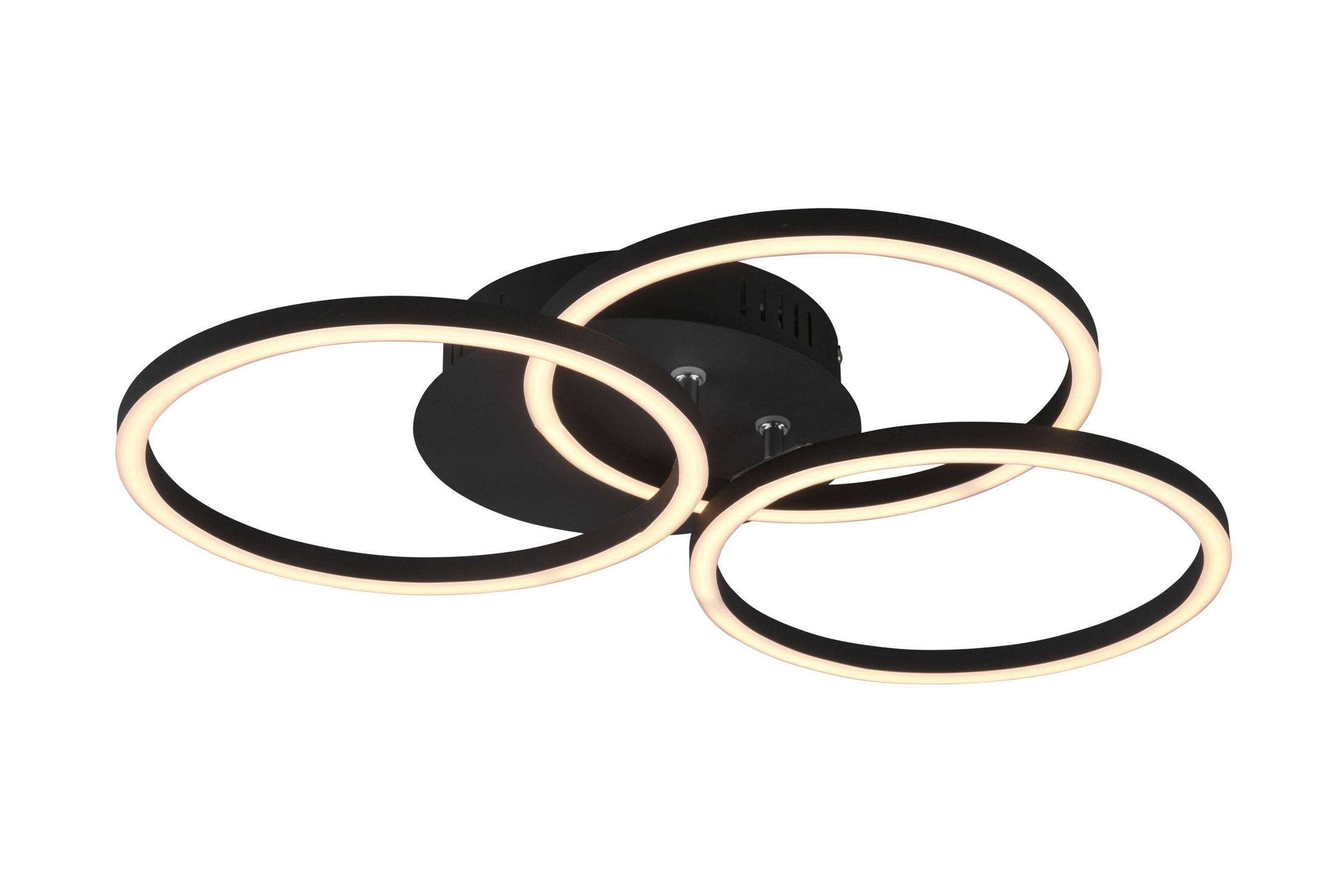 Trio Lighting Circle LED plafond mattsvart Matt svart - Belysning | Chilli