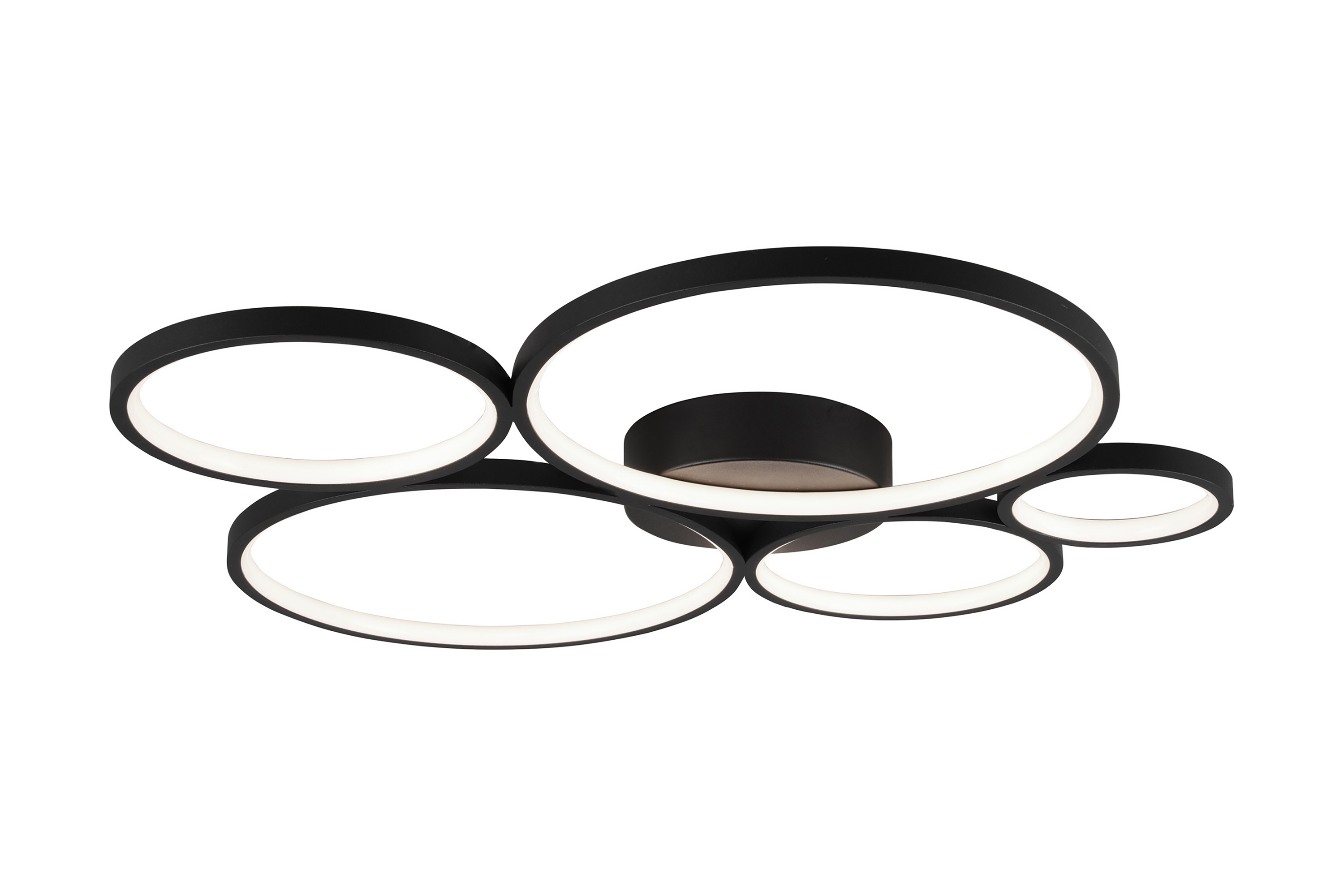 Trio Lighting Rondo LED plafond mattsvart 5L Matt svart - Belysning | Chilli