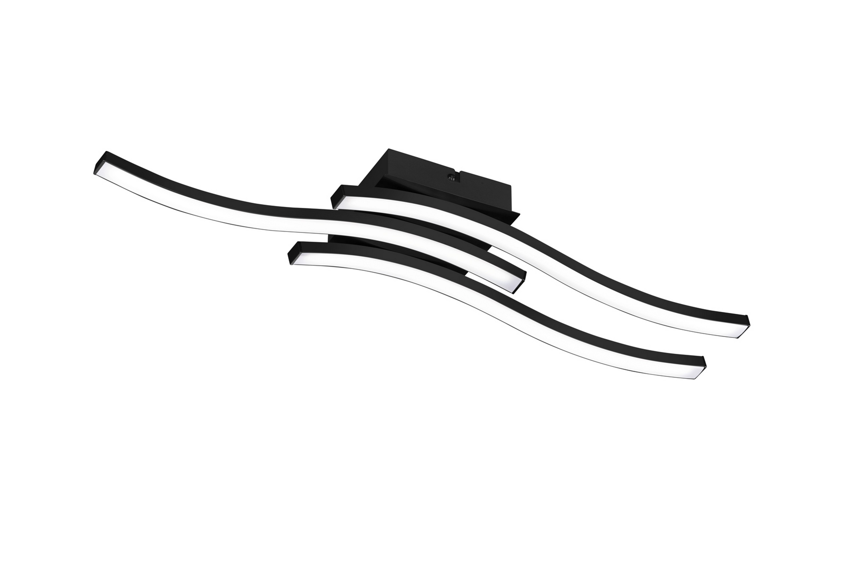 Trio Lighting Route LED plafond 3L mattsvart Matt svart/Vit - Belysning | Chilli