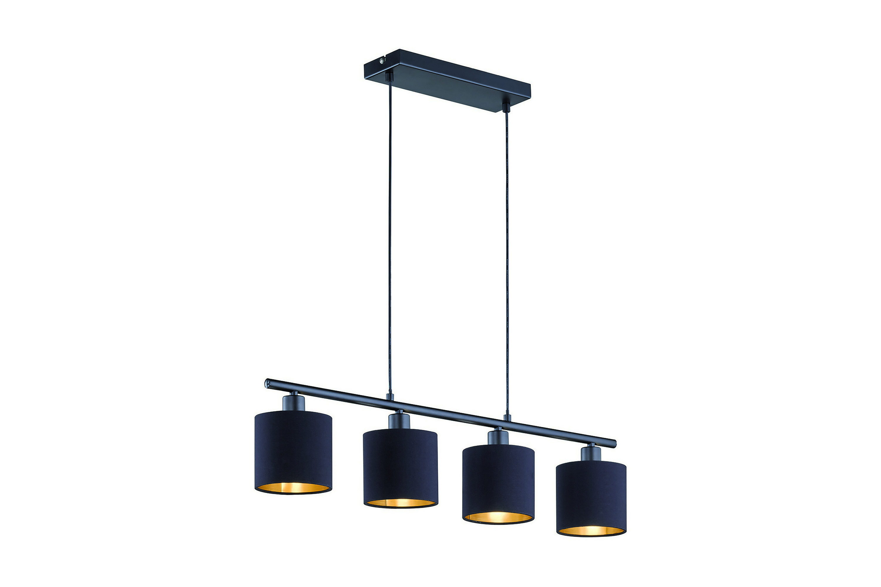 Trio Lighting Tommy taklampa 4L E14 mattsvart/ guld Matt svart/Guld - Belysning | Chilli