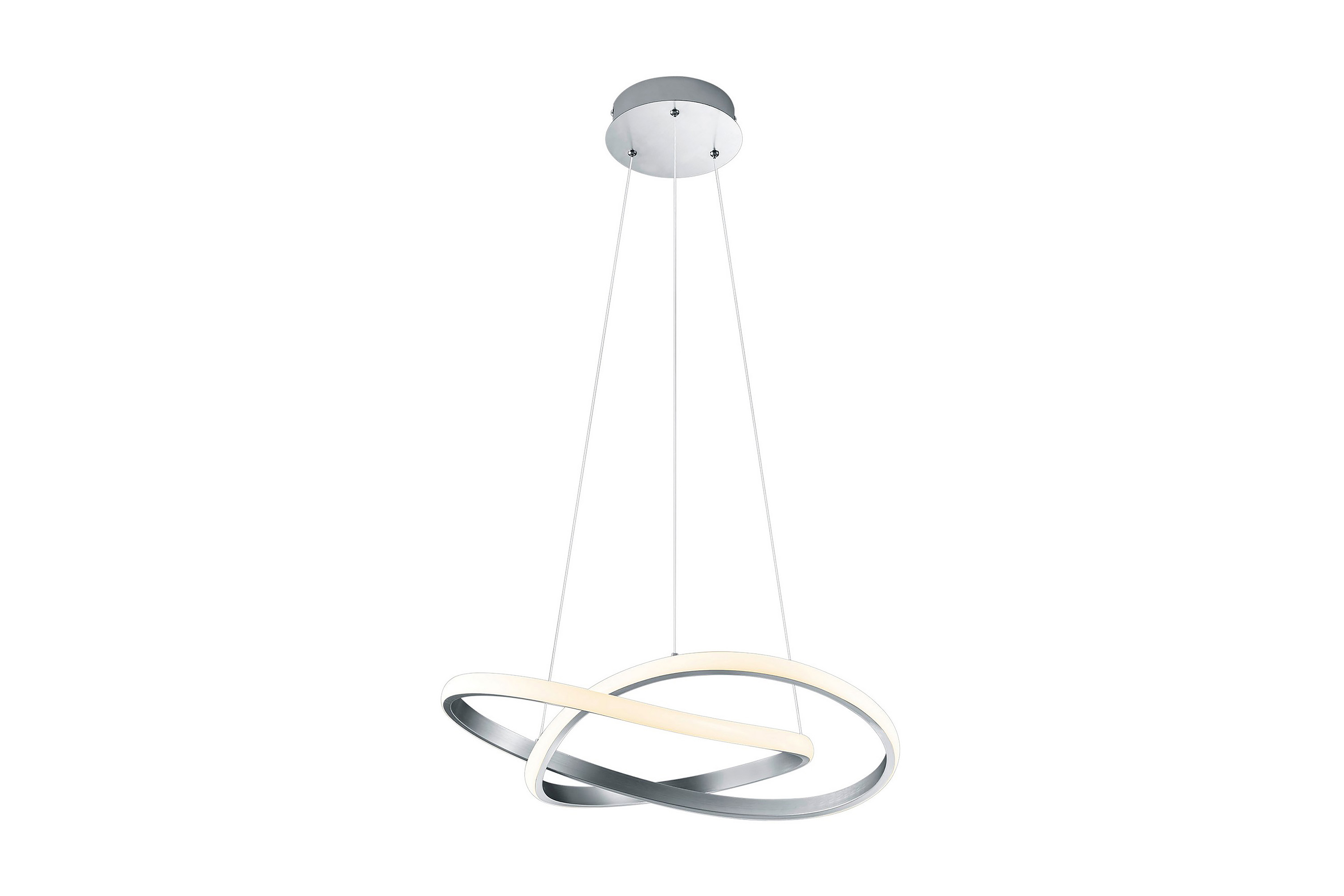Trio Lighting Trio Lighting Course LED taklampa borstad stål Vit - Belysning | Chilli