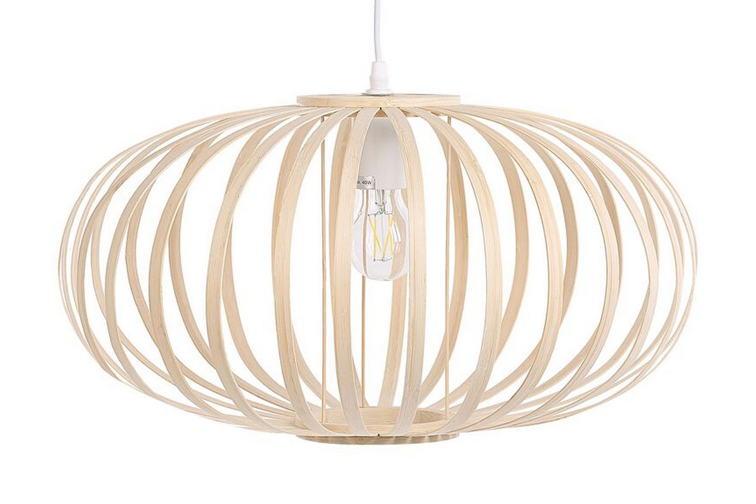Havelen Taklampa Oval Bambu/Ljusbrun - Belysning & el - Trademax