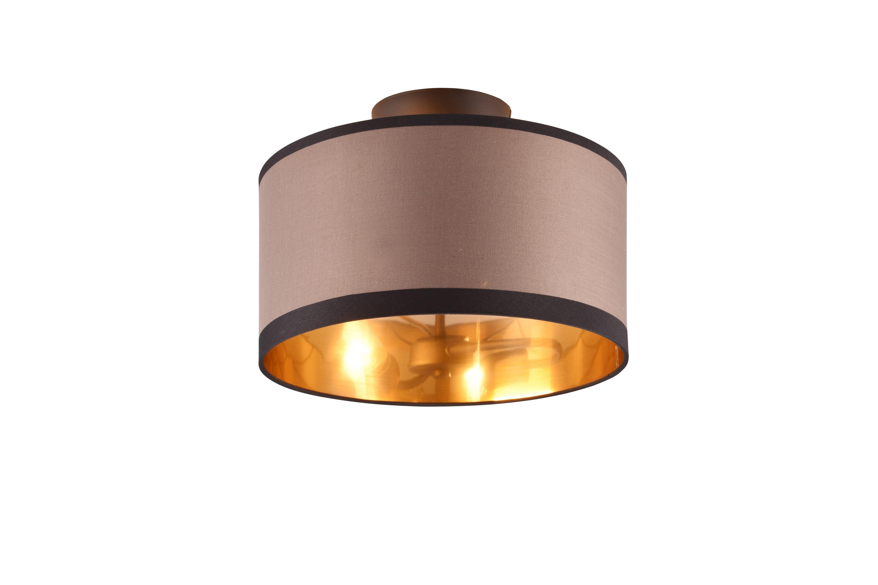 Trio Lighting Davos Plafond 30 cm 2xE14 mattsvart/ greige Matt svart/Greige - Belysning & el ...