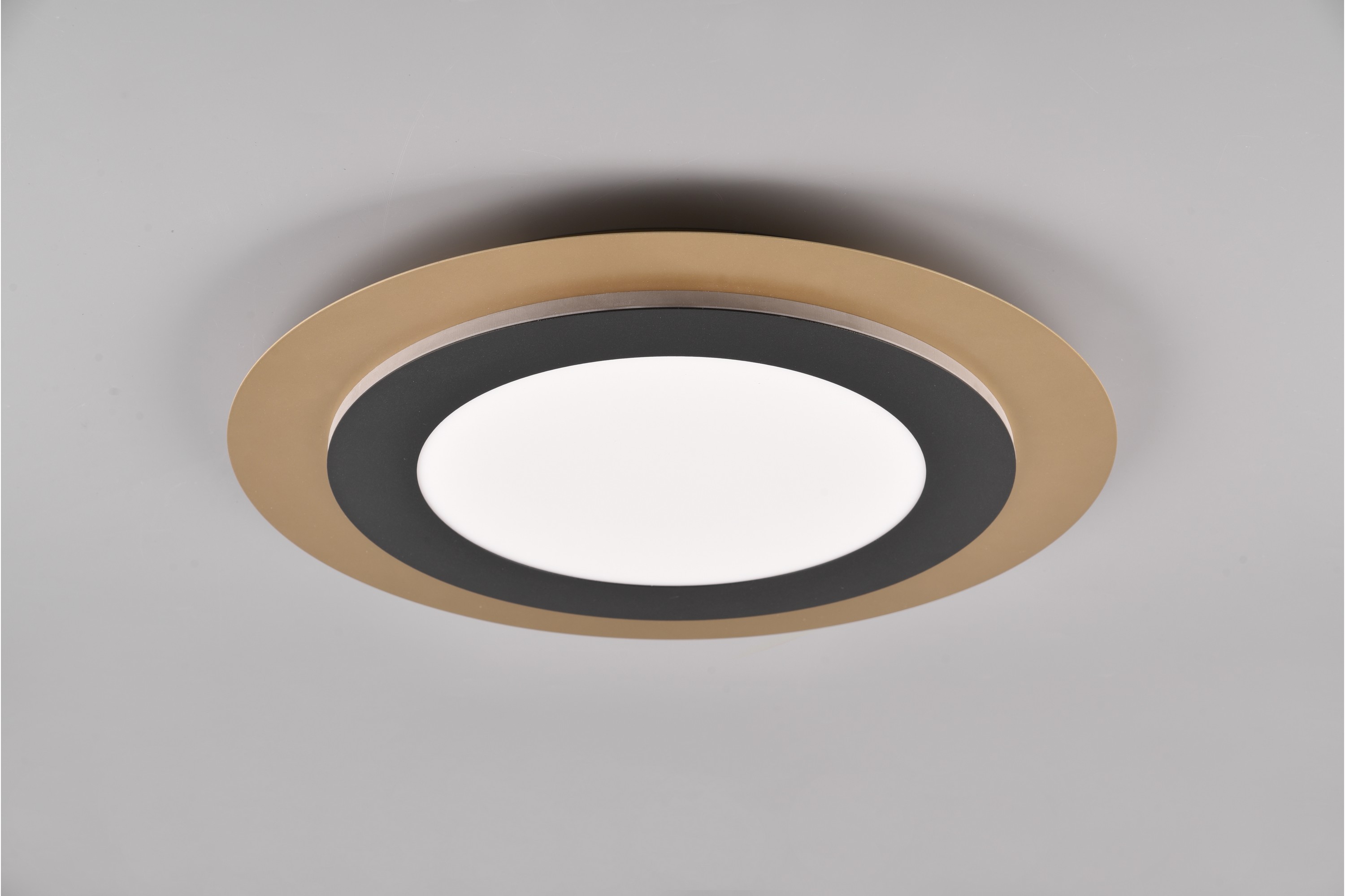 Trio Lighting Morgan LED Plafond 45 cm mattsvart/ guld Matt svart/Guld ...