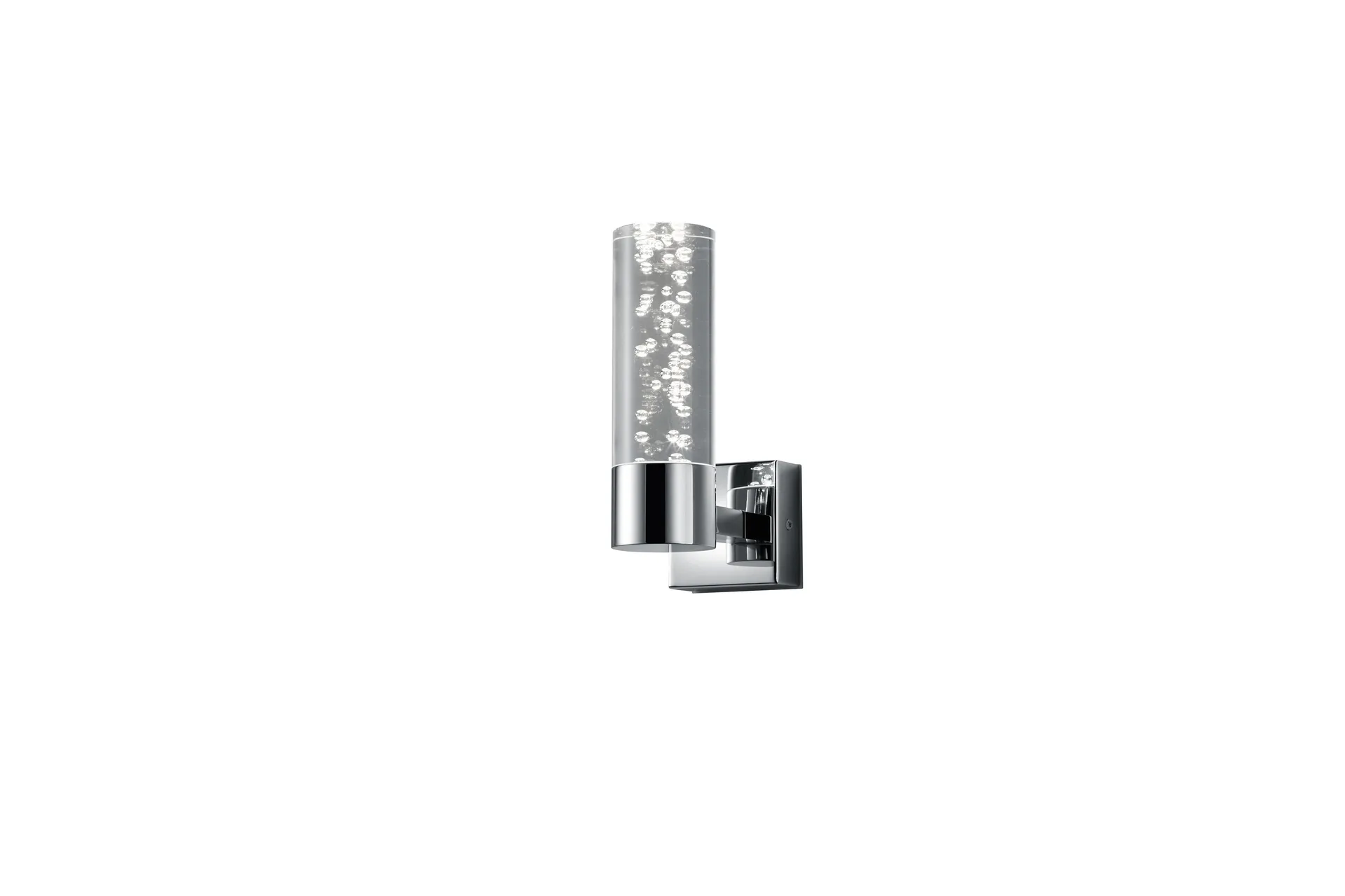 Trio Lighting Bolsa H2O LED Vägglampa 1L krom/ bubbelglas Vit ...