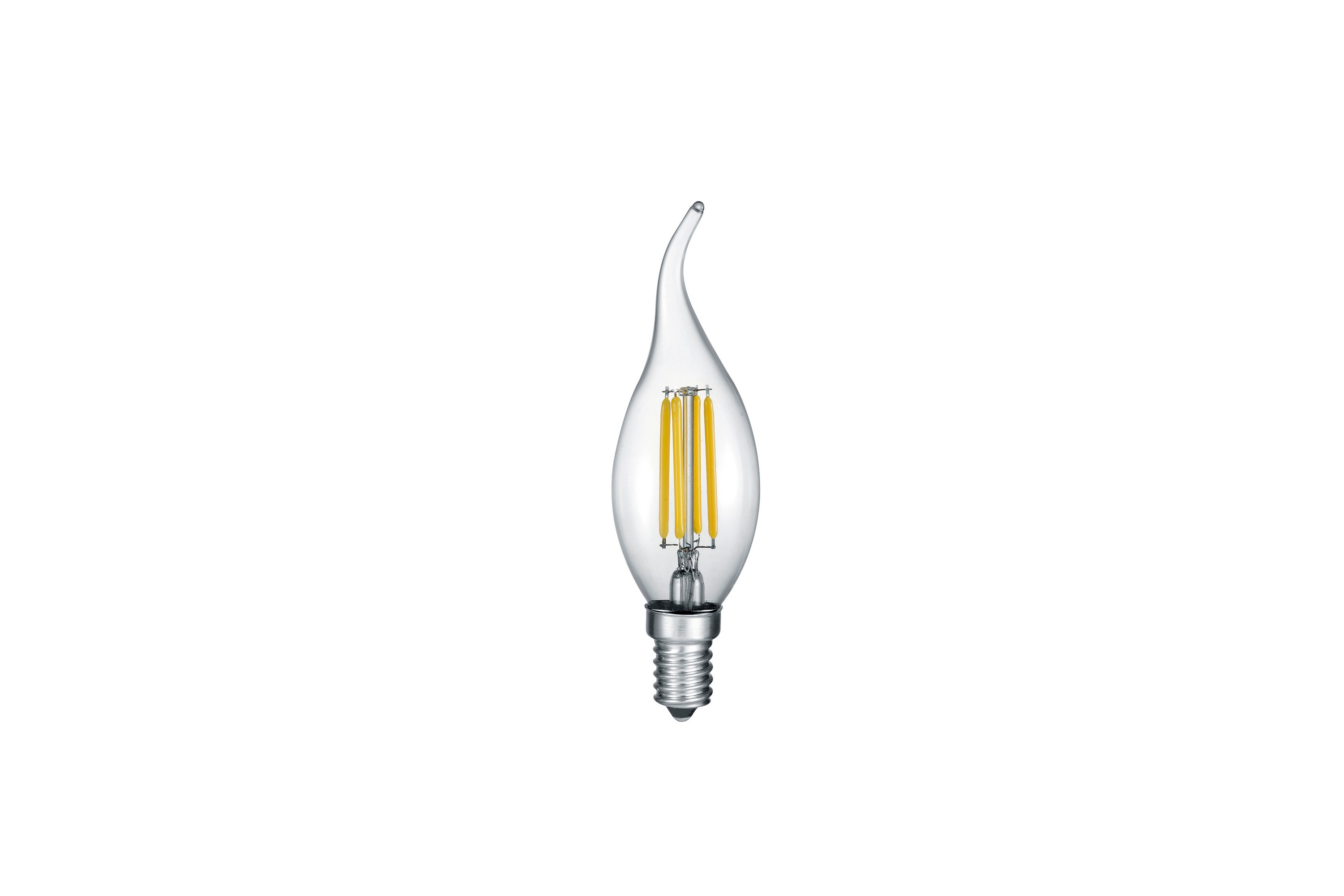 Trio Lighting LK LED E14 filament kron/böjd top 4W 470lm 2700K 3-steg - Belysning | Chilli