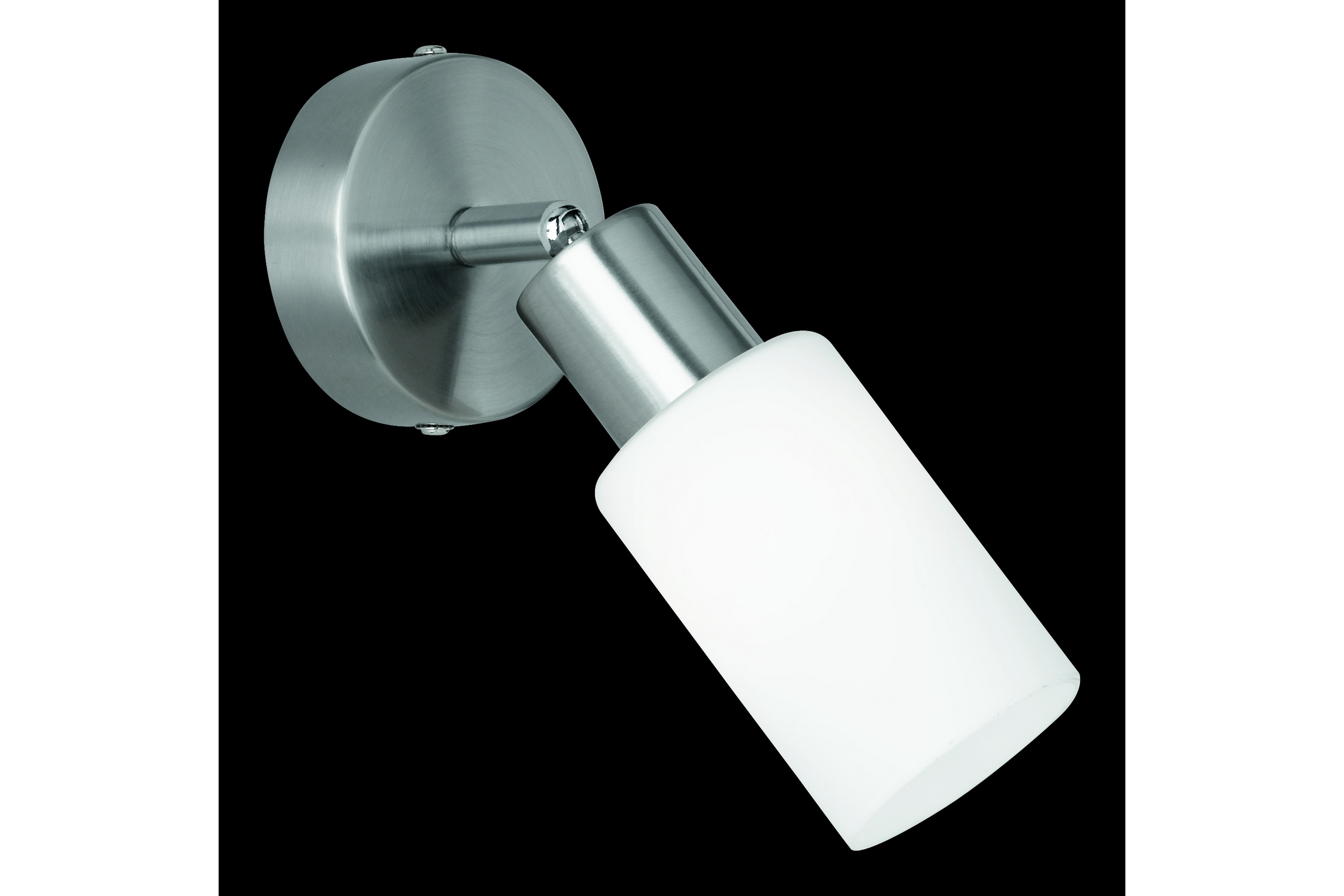 Trio Lighting Mars Spotlight 1L E14 borstad stål/ vit Borstad stål/Vit - Belysning & el - Trademax