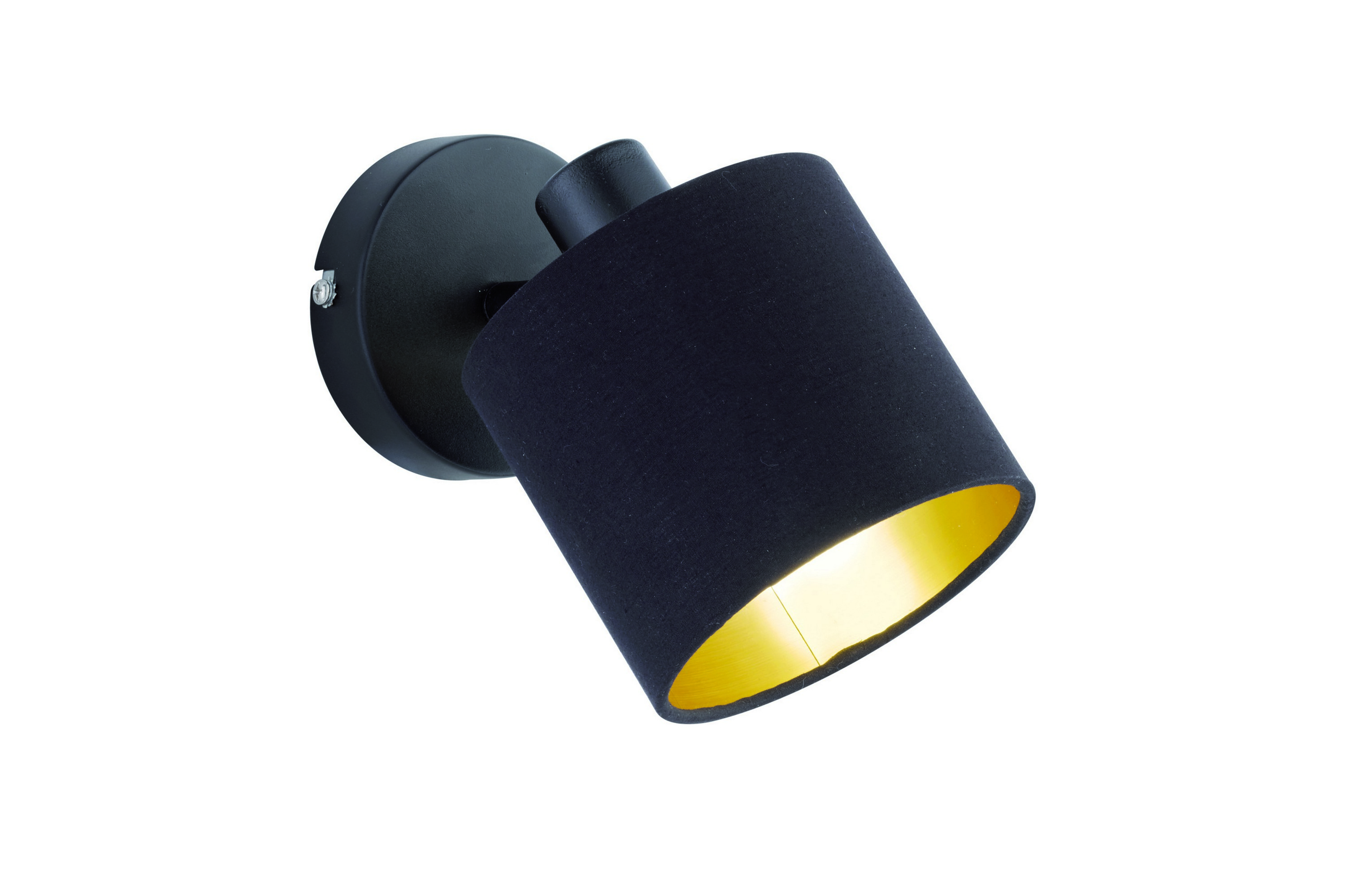 Trio Lighting Tommy spotlight 1L E14 mattsvart/ guld Matt svart/Guld - Belysning | Chilli