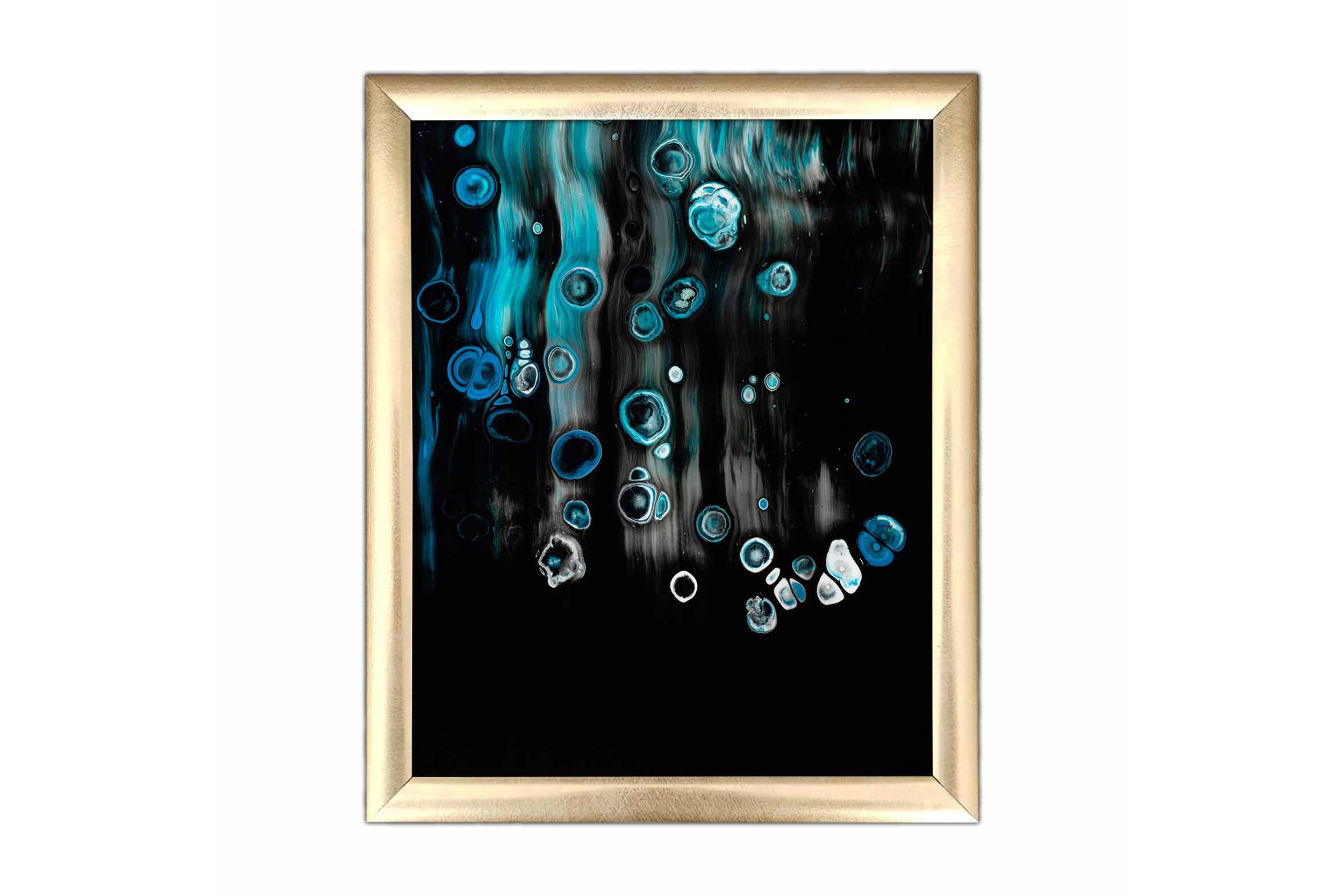 Billede Abstrakt med ramme flerfarvet 22,3x52,8 cm - Boligtilbehør ...