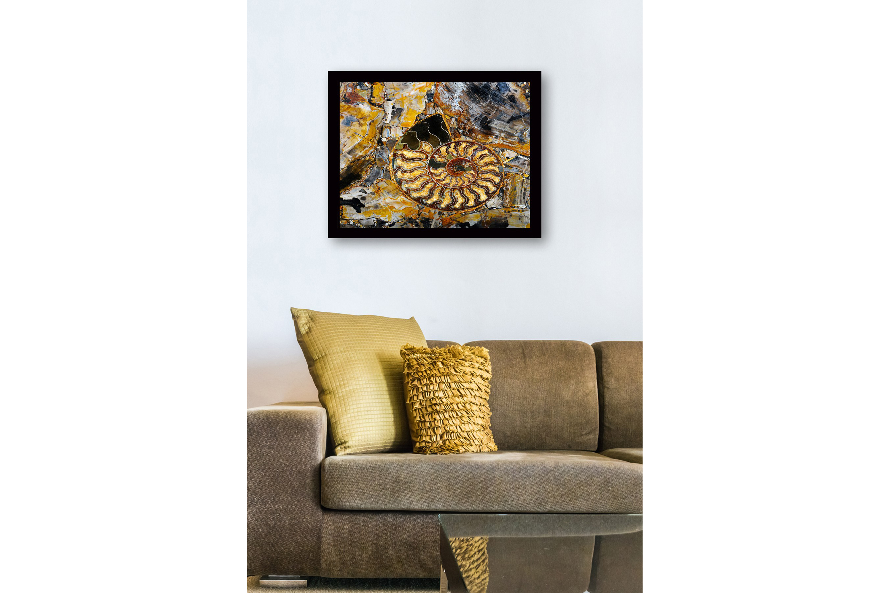 Billede med ramme flerfarvet 44x15 cm - Boligtilbehør | Trademax