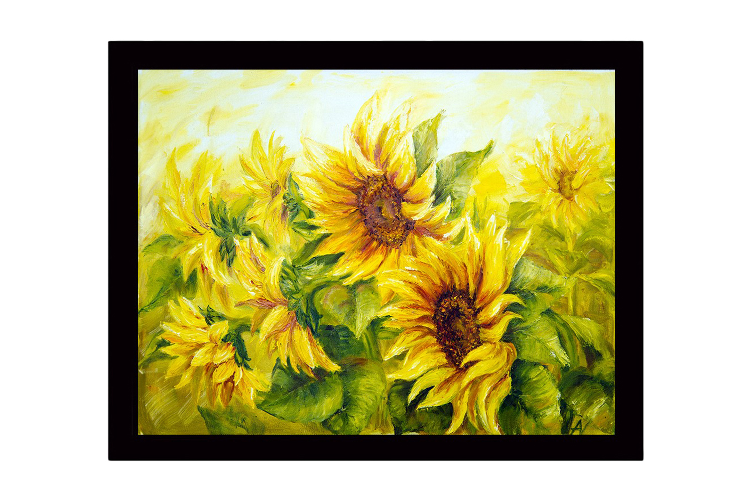 Billede med ramme flerfarvet 44x15 cm - Boligtilbehør | Trademax