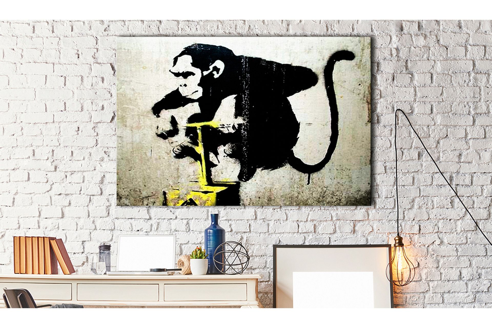 Billede Monkey Detonator by Banksy 60x40 Artgeist sp. z o. o ...