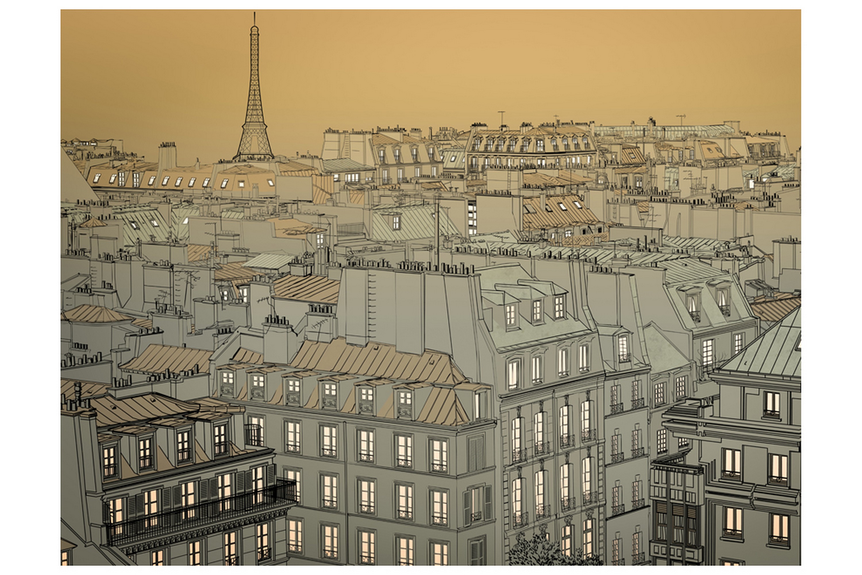 Canvastavle Good Night Paris! 250x193 Artgeist sp. z o. o ...