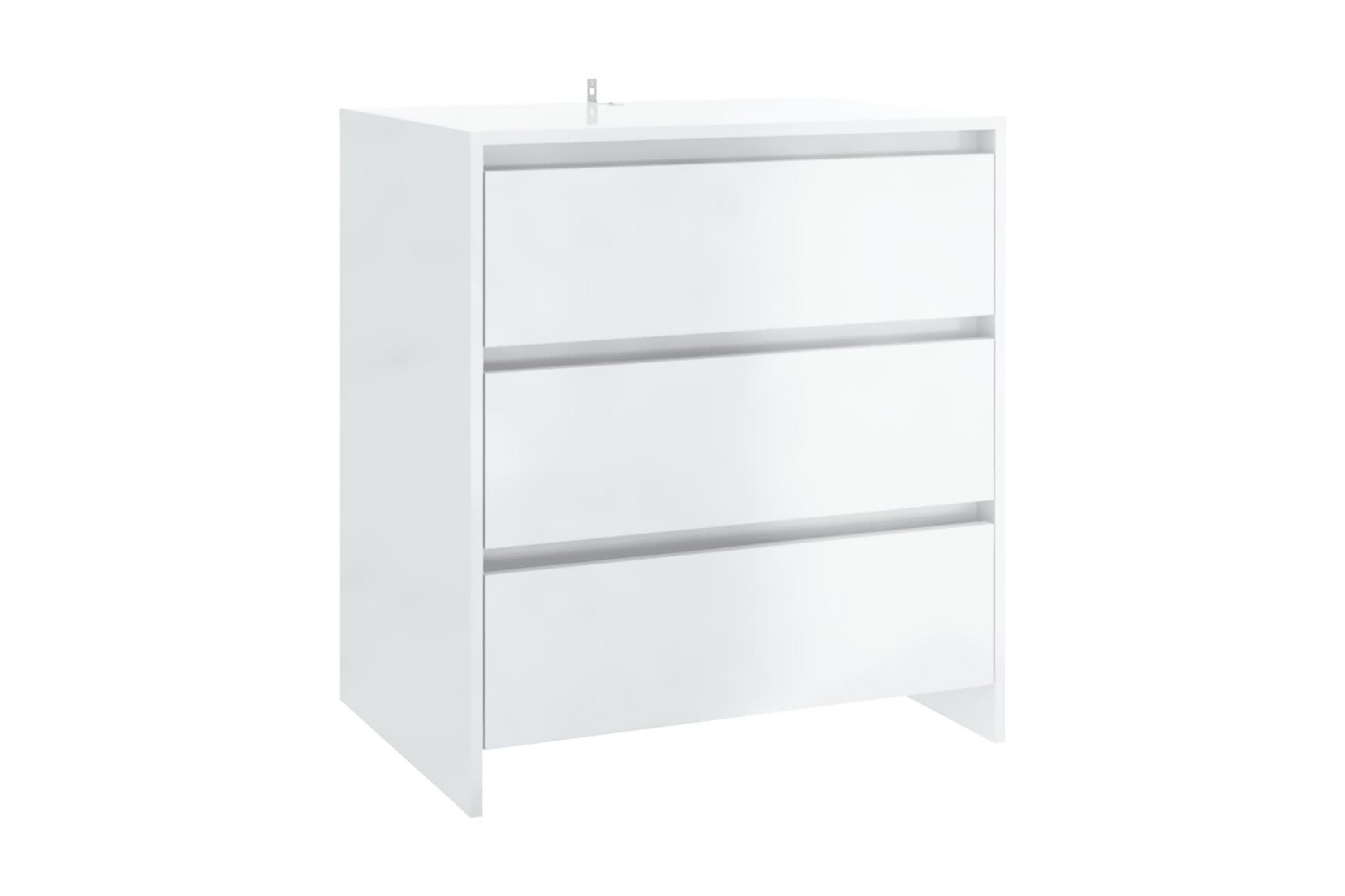 Skänk vit högglans 70x41x75 cm spånskiva Vit högglans - Förvaring ...