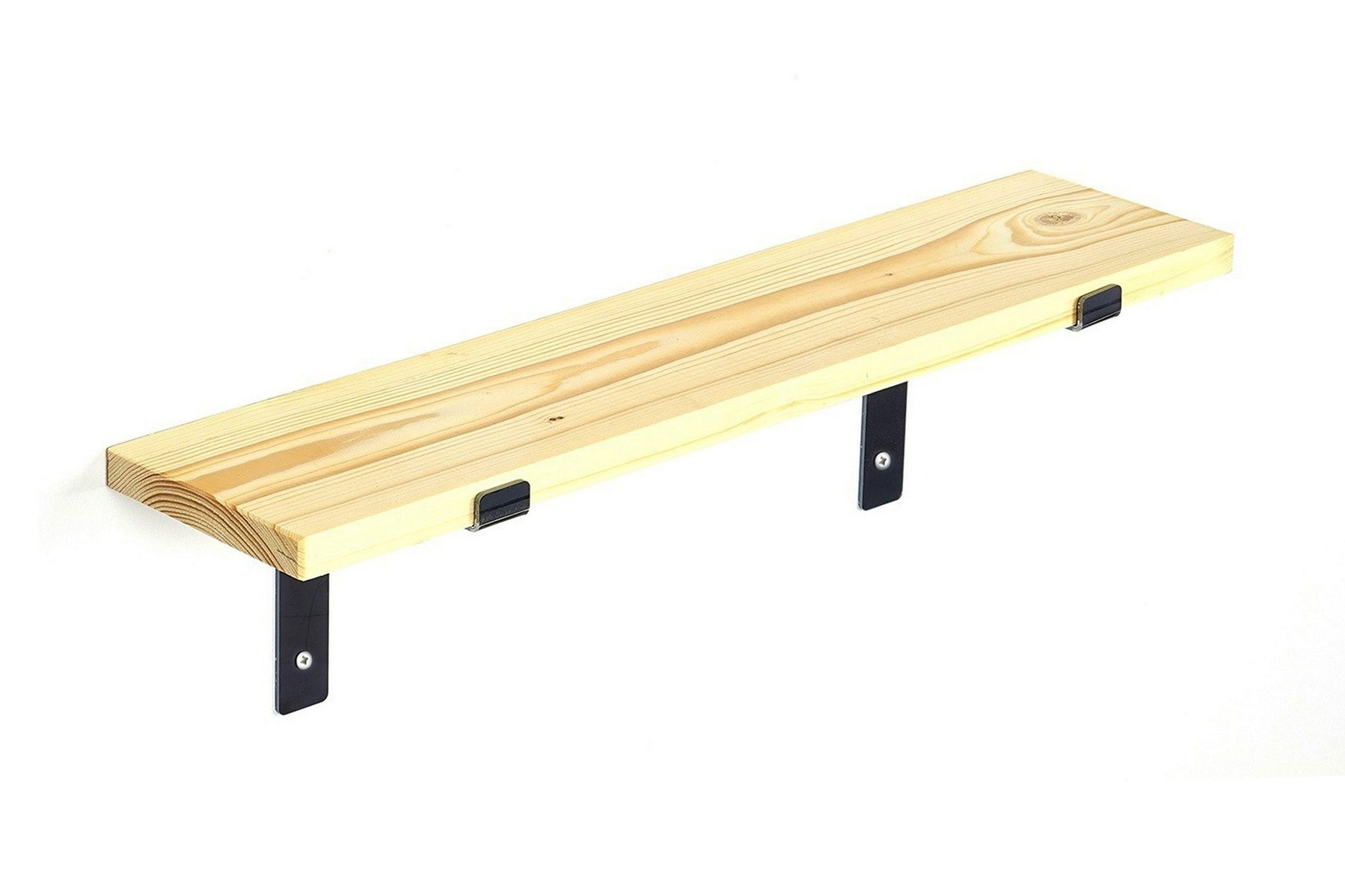 Straad Vägghylla 60 cm Svart/Valnöt - Förvaring - Trademax