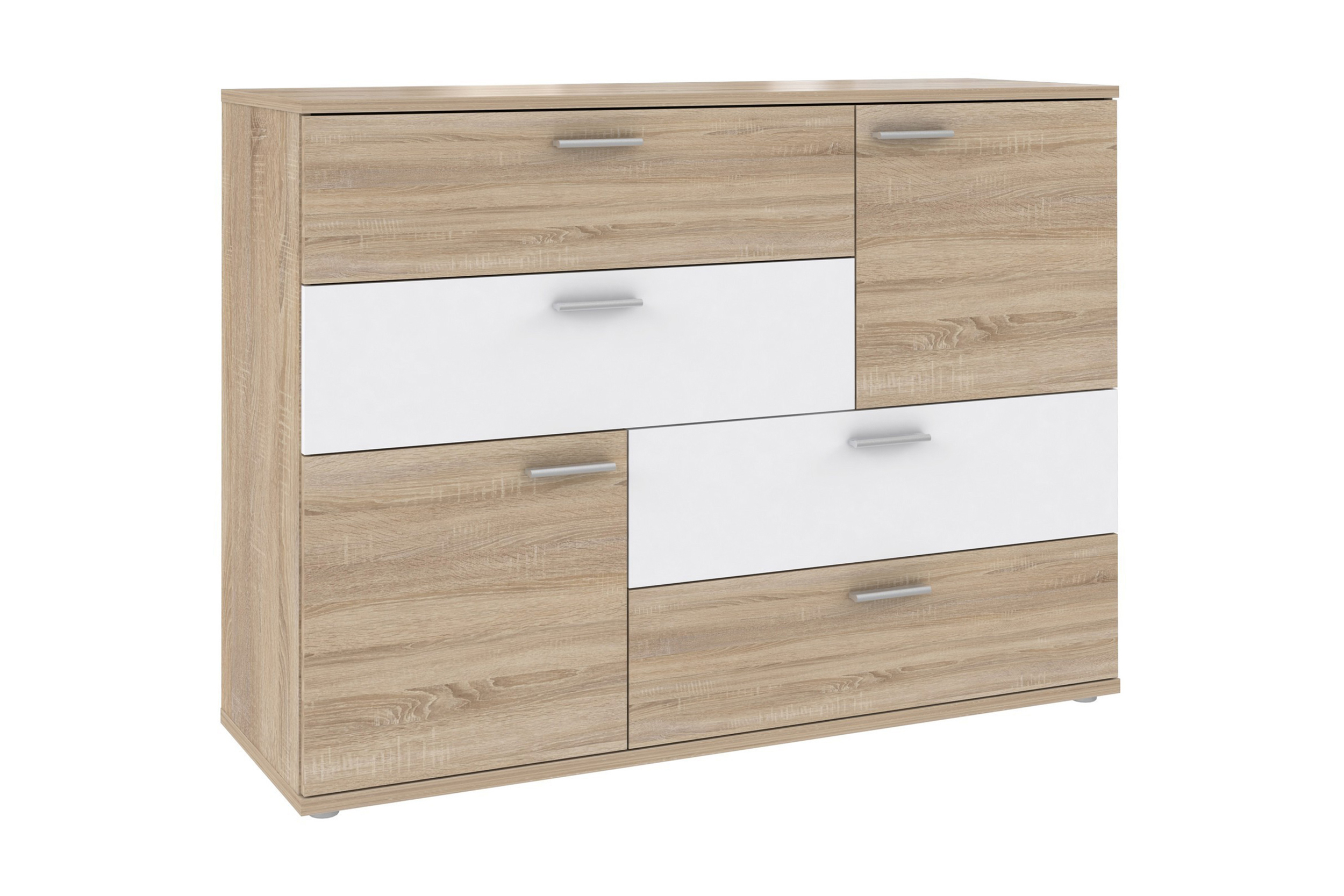 ADCOTE Byrå 125 cm Brun/Vit - Förvaring - Furniturebox