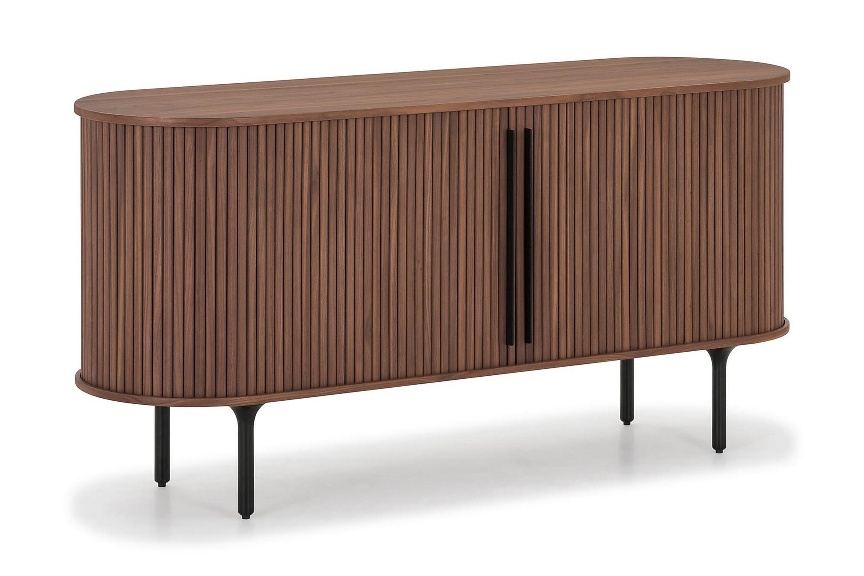 LENOIR Sideboard 150x45 cm Massiv Valnöt Brun - Förvaring - Furniturebox