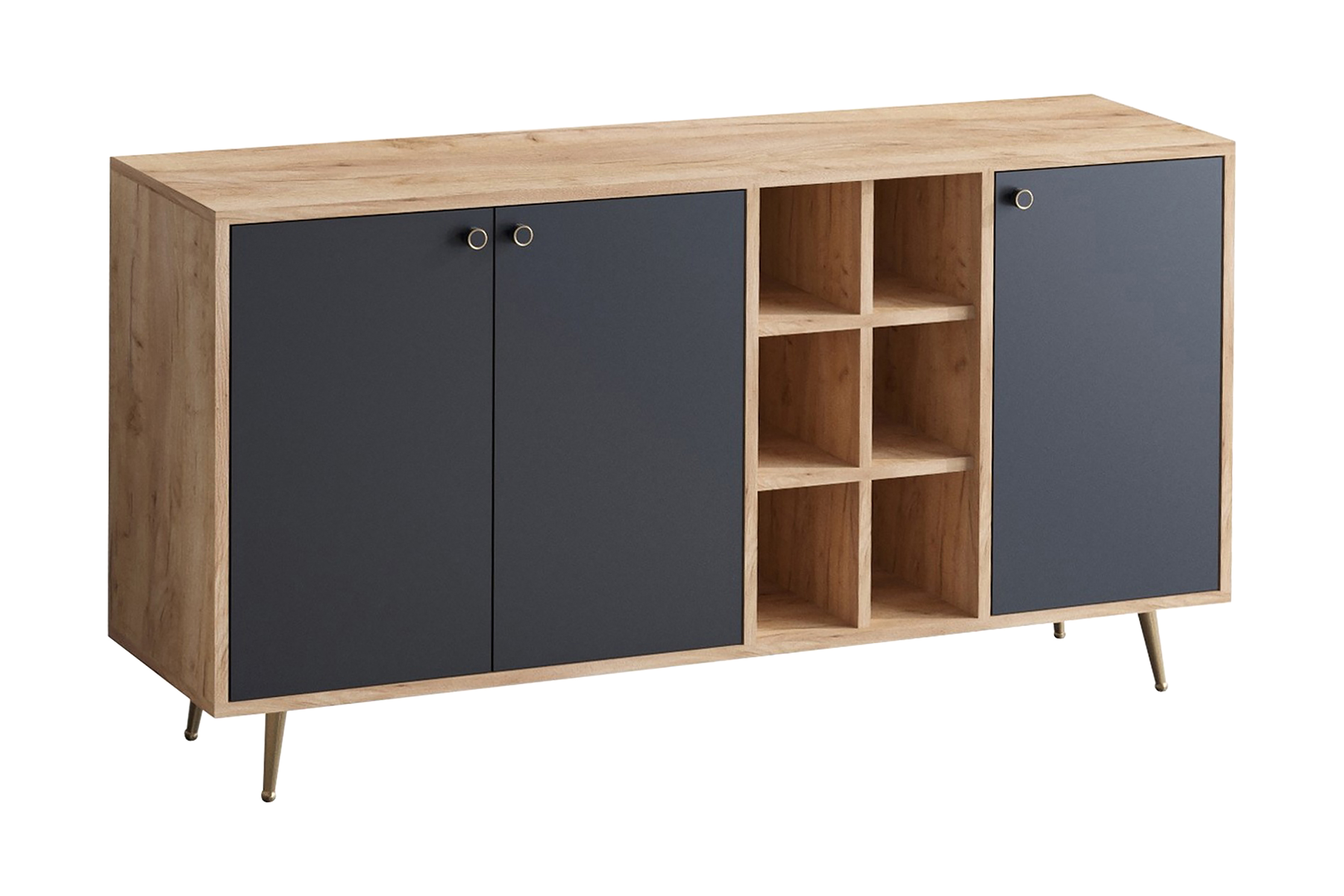 SIDEBOARD 40x140 cm Natur/Antracit - Förvaring - Furniturebox