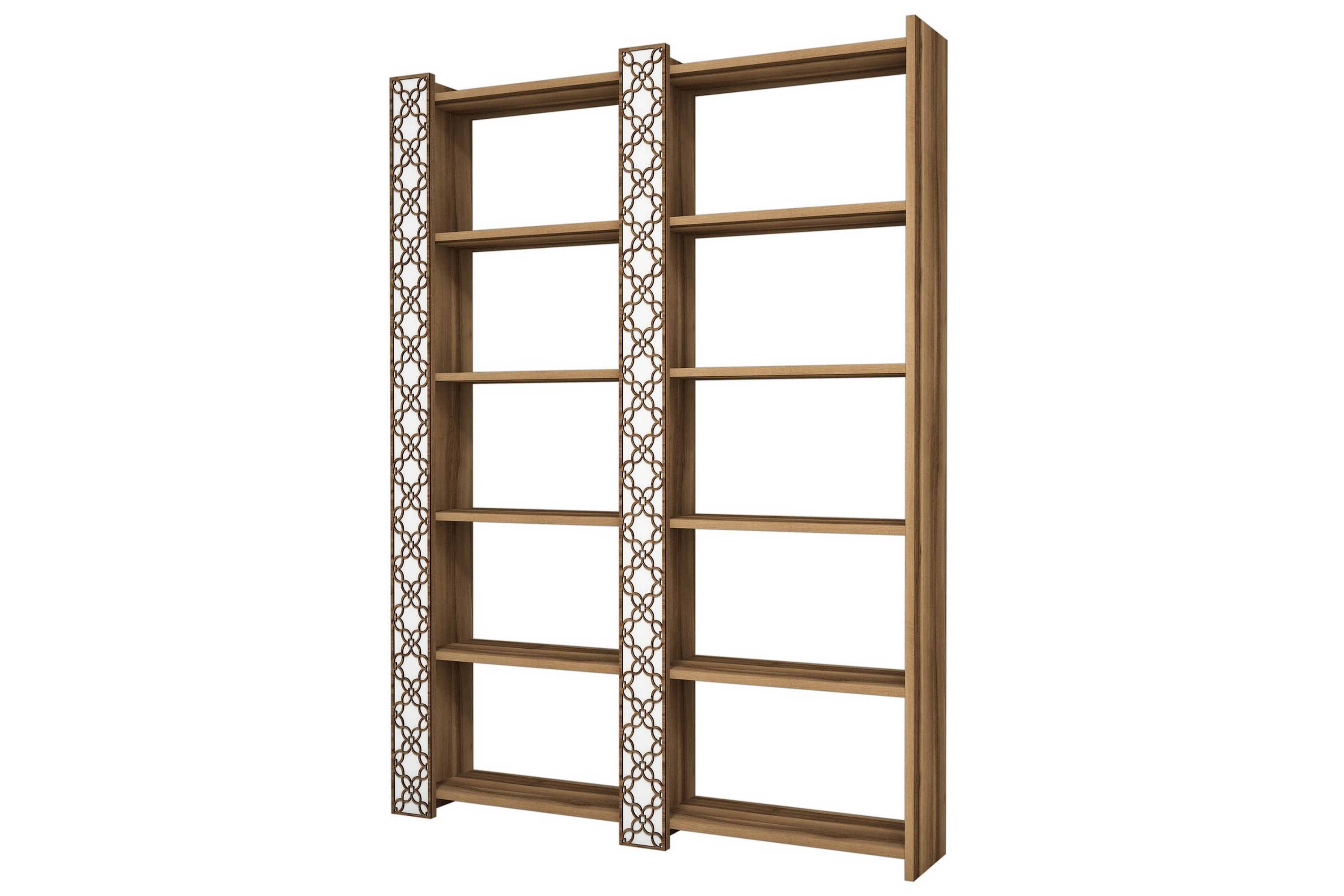 VARRED Bokhylla 124 cm Brun/Vit - Förvaring - Furniturebox