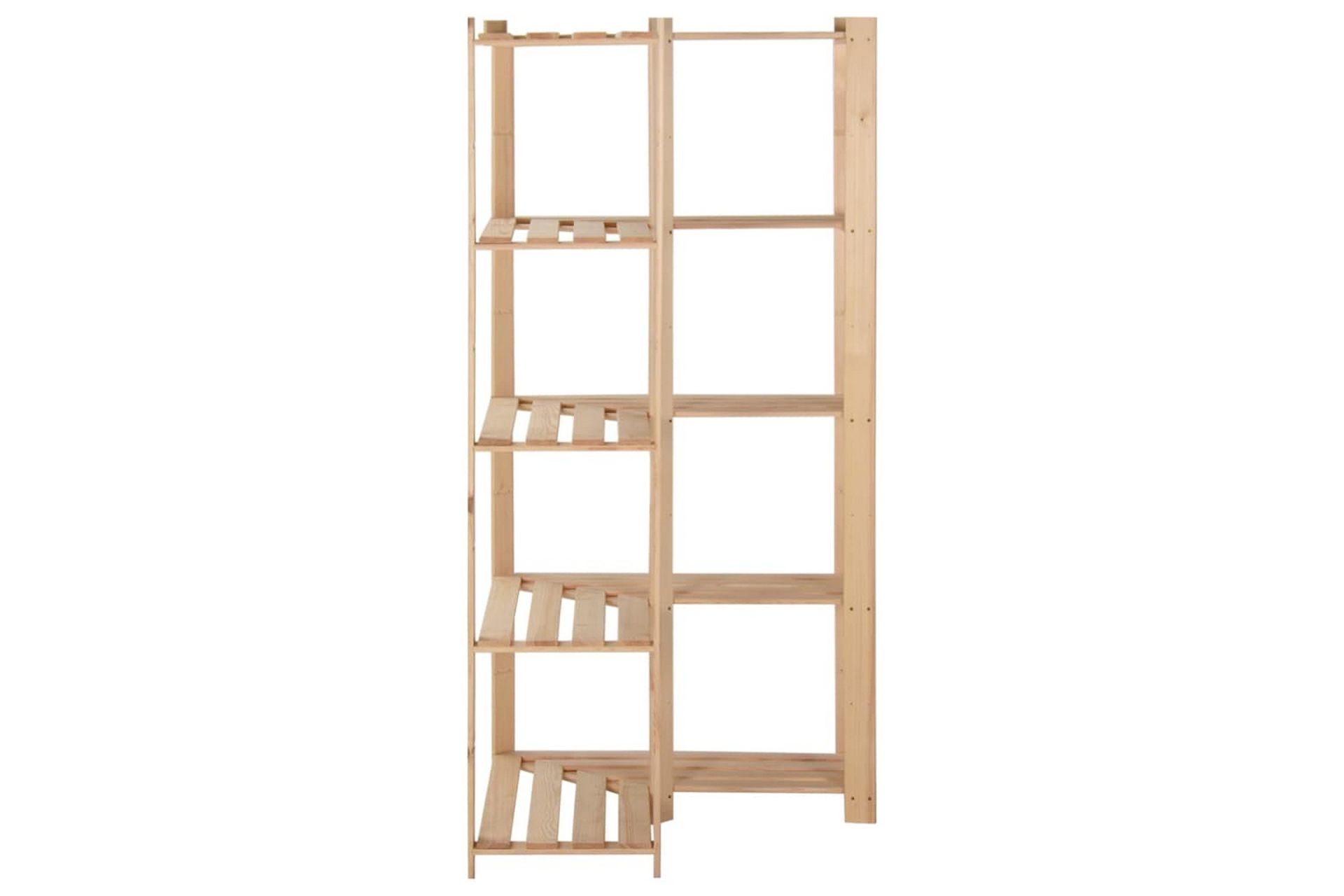 Lagerhylla hörn 5 hyllplan 82,5x82,5x170 cm massiv furu - Förvaring ...