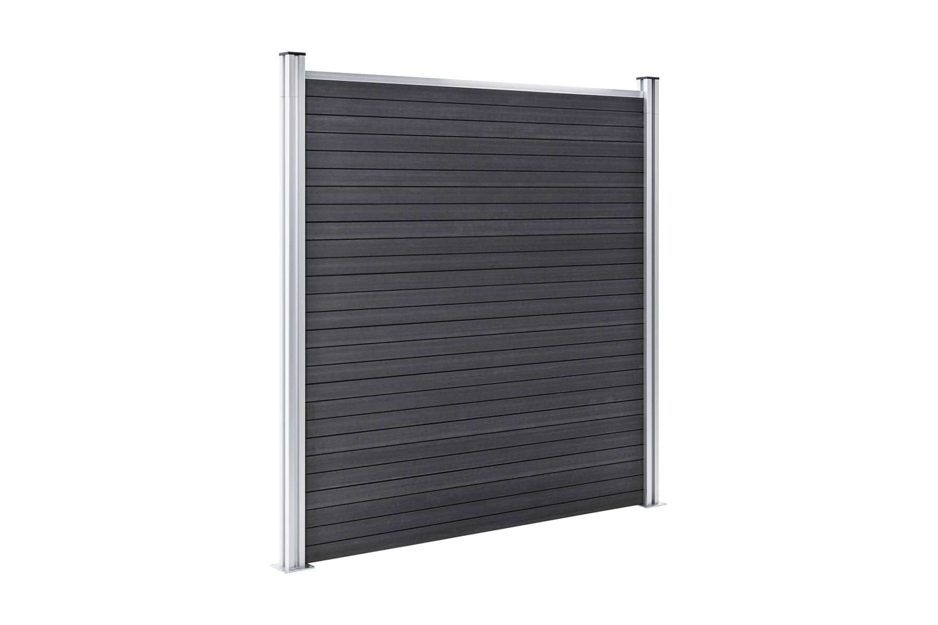 Be Basic Hagegjerde WPC 180x186 cm grå - Hagemøbler & utemiljø - Chilli