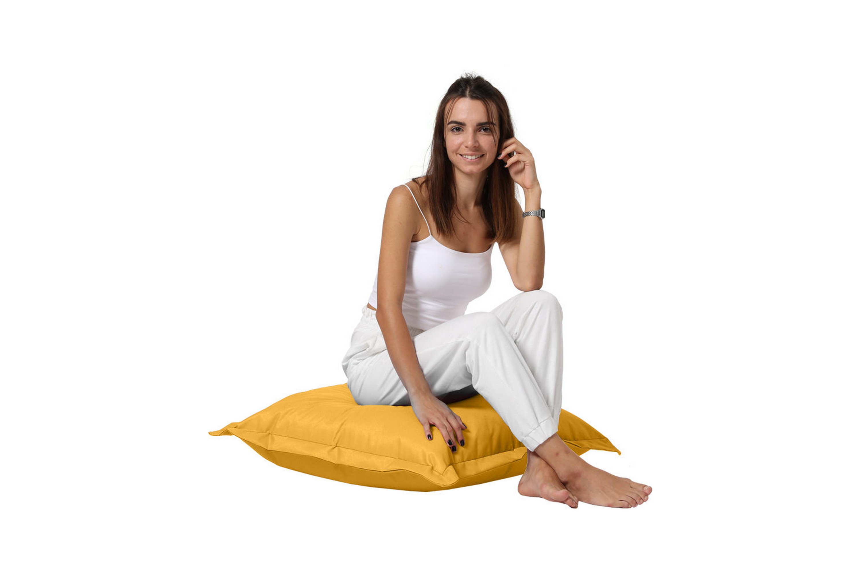 Sittesekk Utendørs Salinder 70 cm Gul - Hagemøbler & utemiljø - Chilli