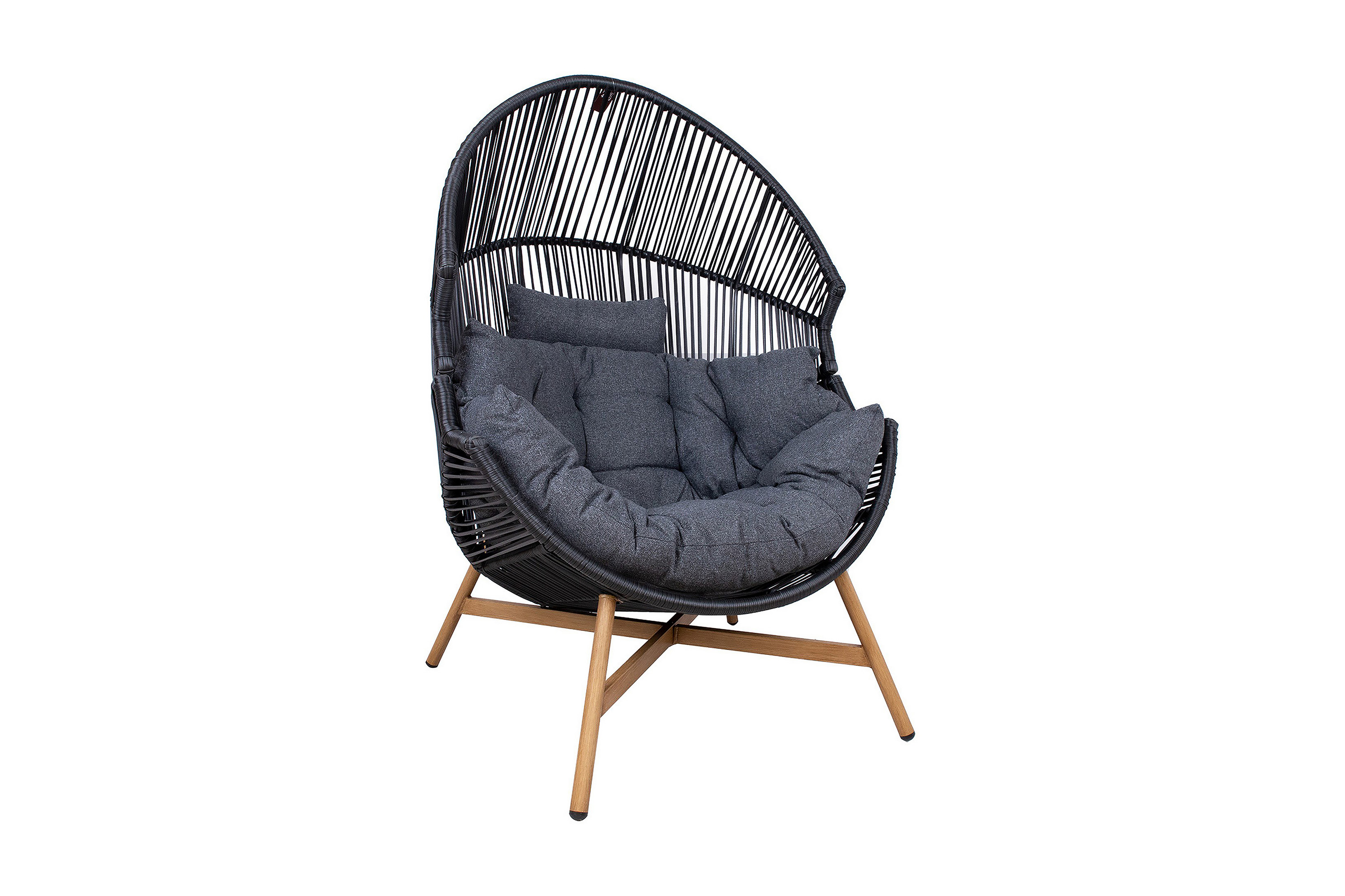 Lenestol Helsinki Svart - Hagemøbler & utemiljø - Chilli