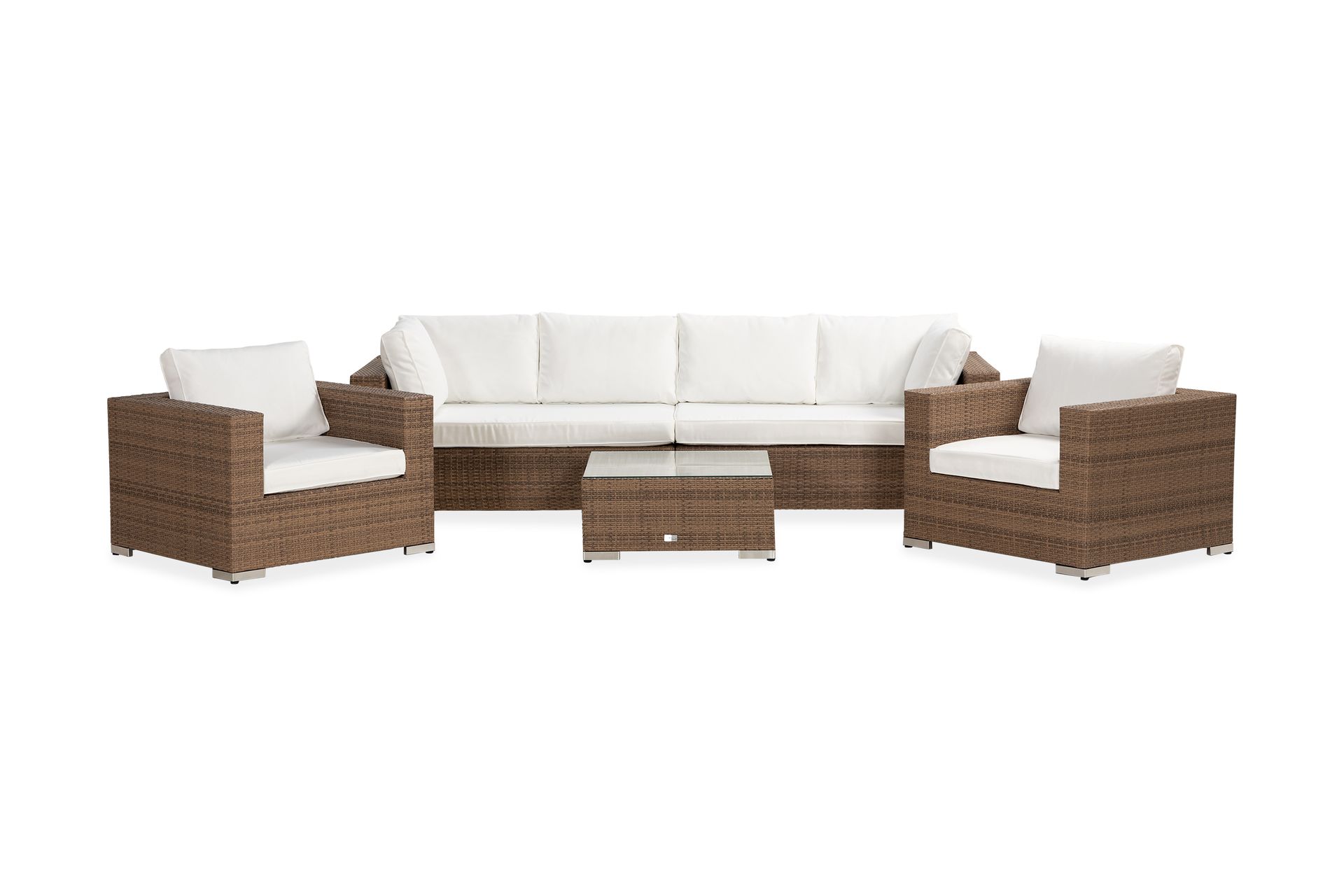 Comfort Garden Bahamas Loungegruppe 4 Kunstrotting Sand - Hage - Trademax
