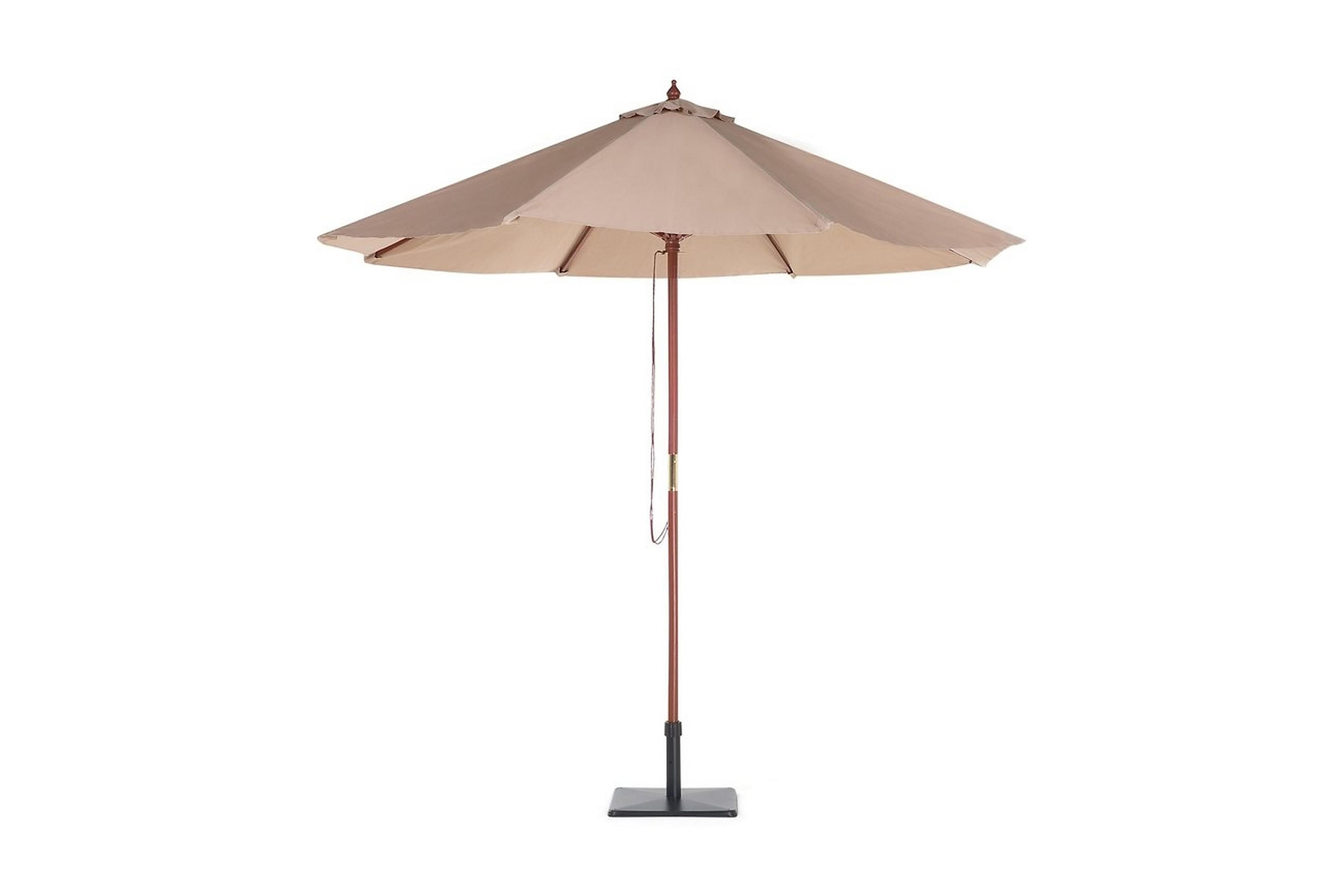Parasoll Toscana 254 cm Beige - Hagemøbler & utemiljø - Chilli