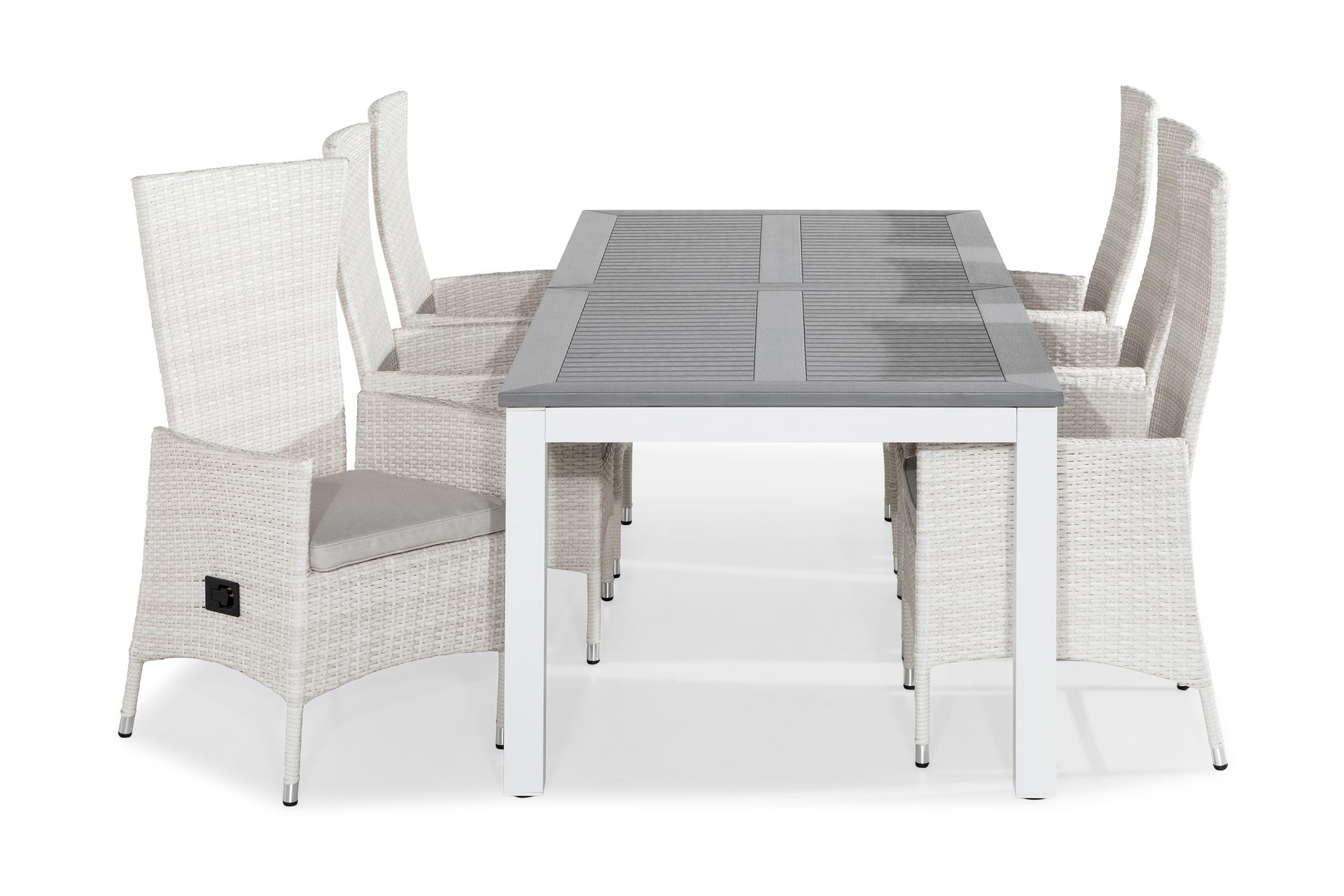 Comfort Garden Monaco Spisegruppe 220-280x100 + 6 Jenny Stol Stillbar ...