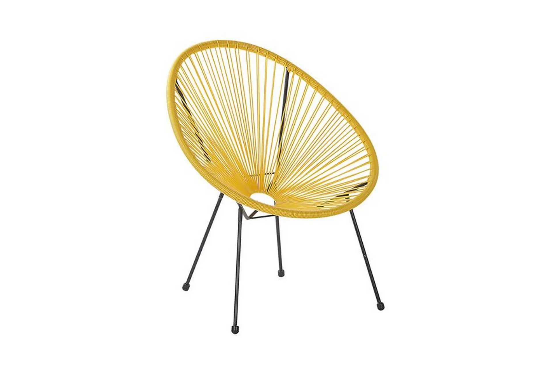 Cayaco Stol Polyrattan/Gul - Havemøbler | Trademax