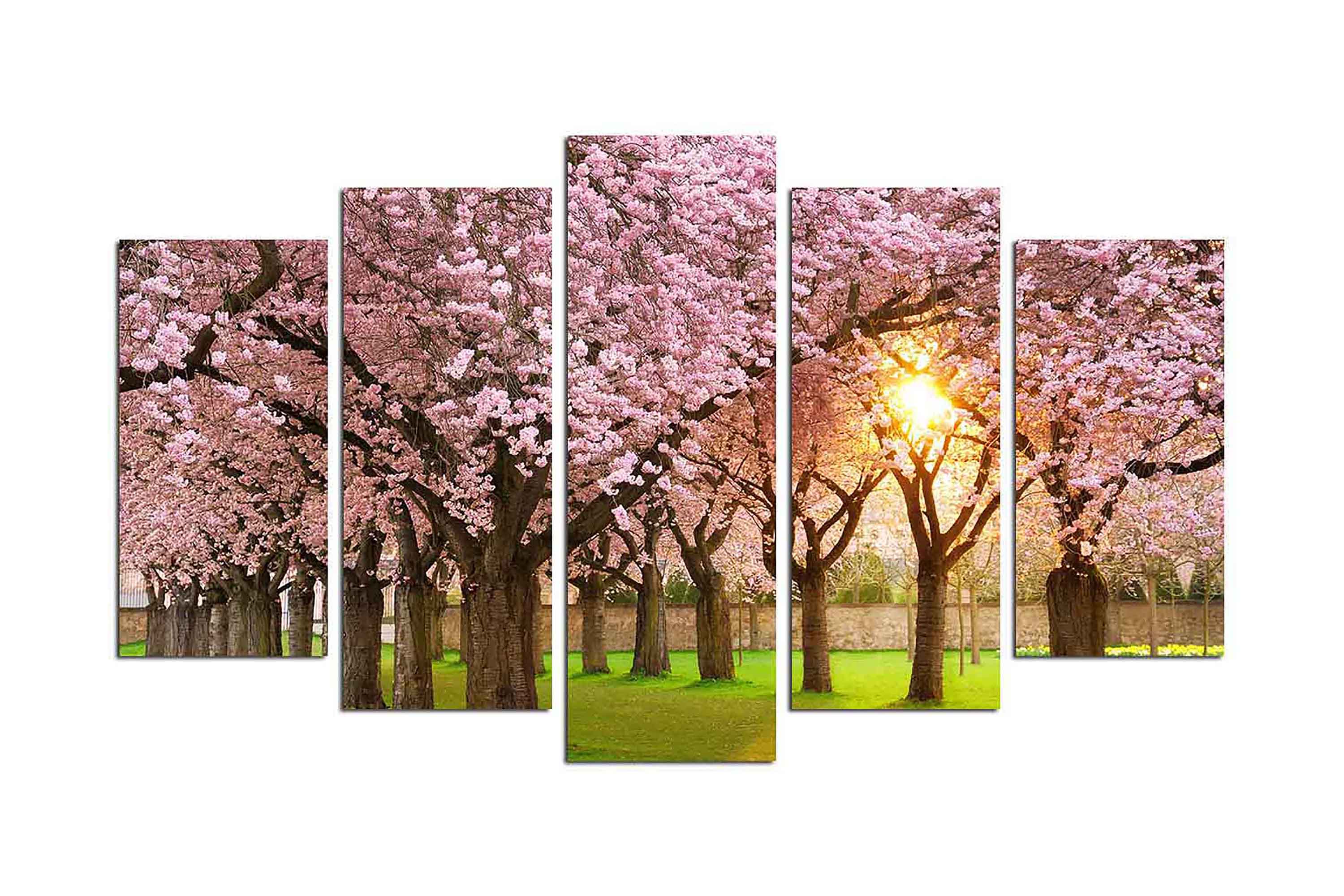 Dekorativ MDF-målning 5-Delar 20x60 cm Flerfärgad - Inredning - Trademax