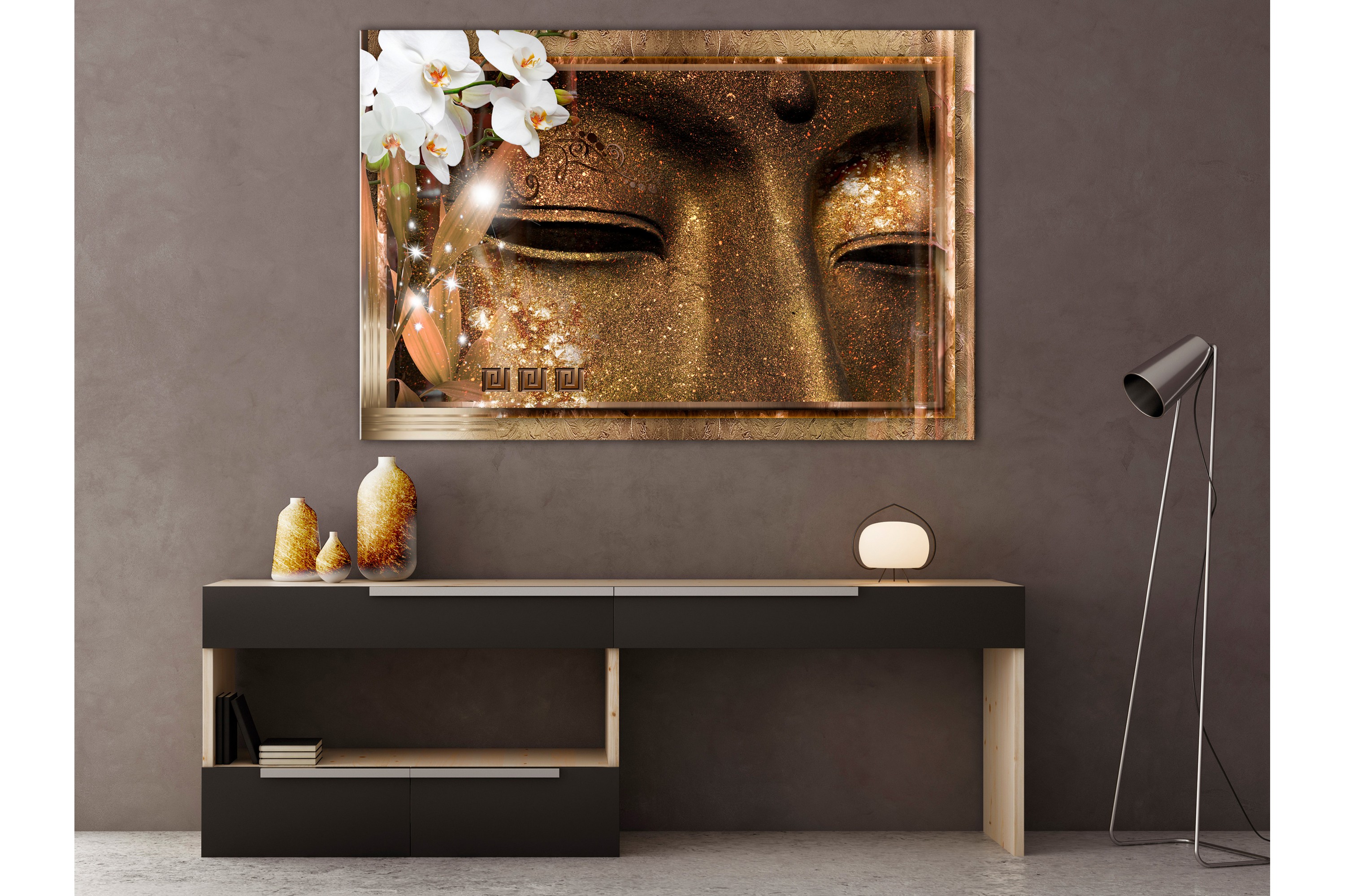 Tavla Buddha's Eyes (1 Part) Wide 120x80 Artgeist sp. z o. o ...