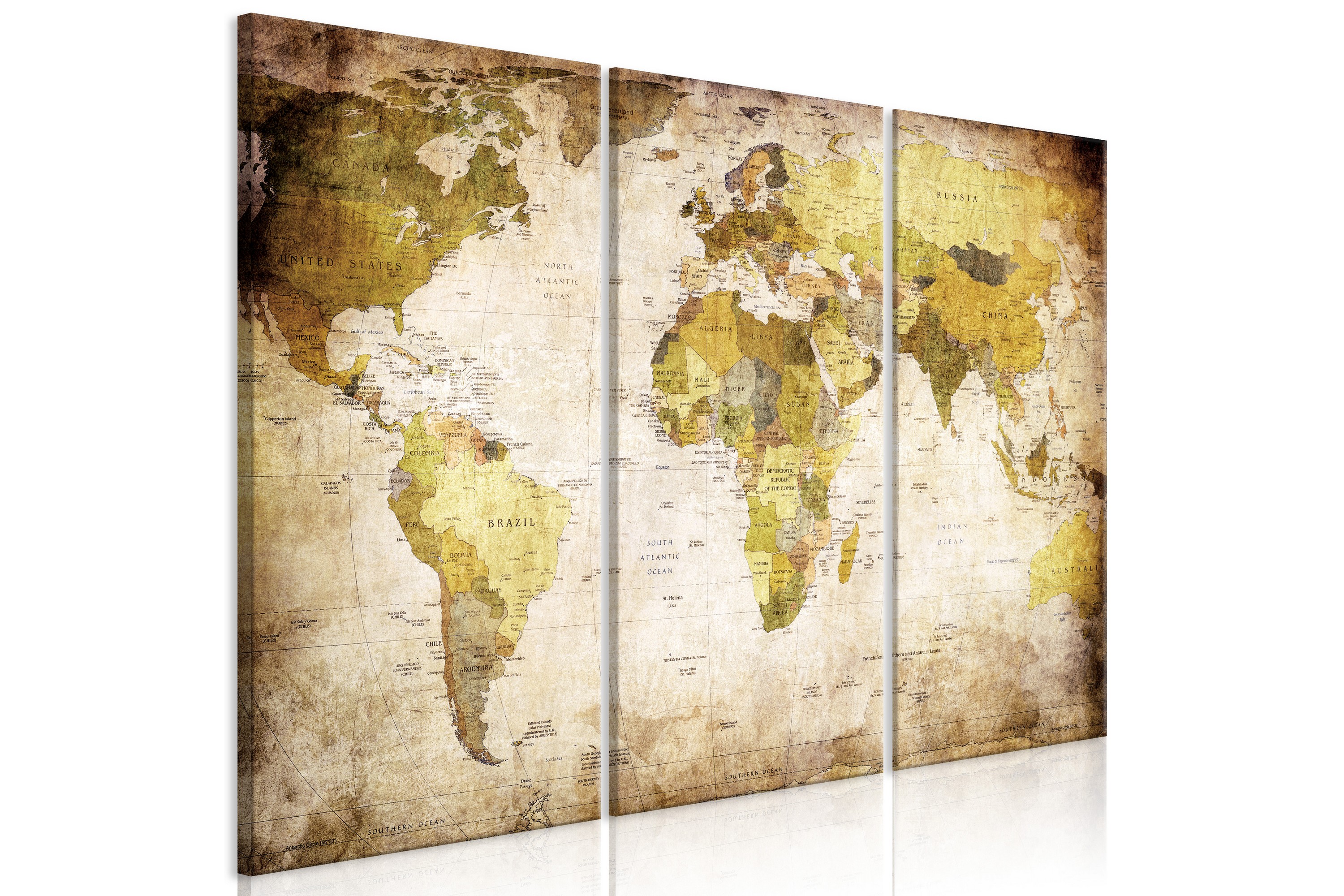 Tavla Gamla kontinenter 90x60 Artgeist sp. z o. o. - Inredning - Trademax