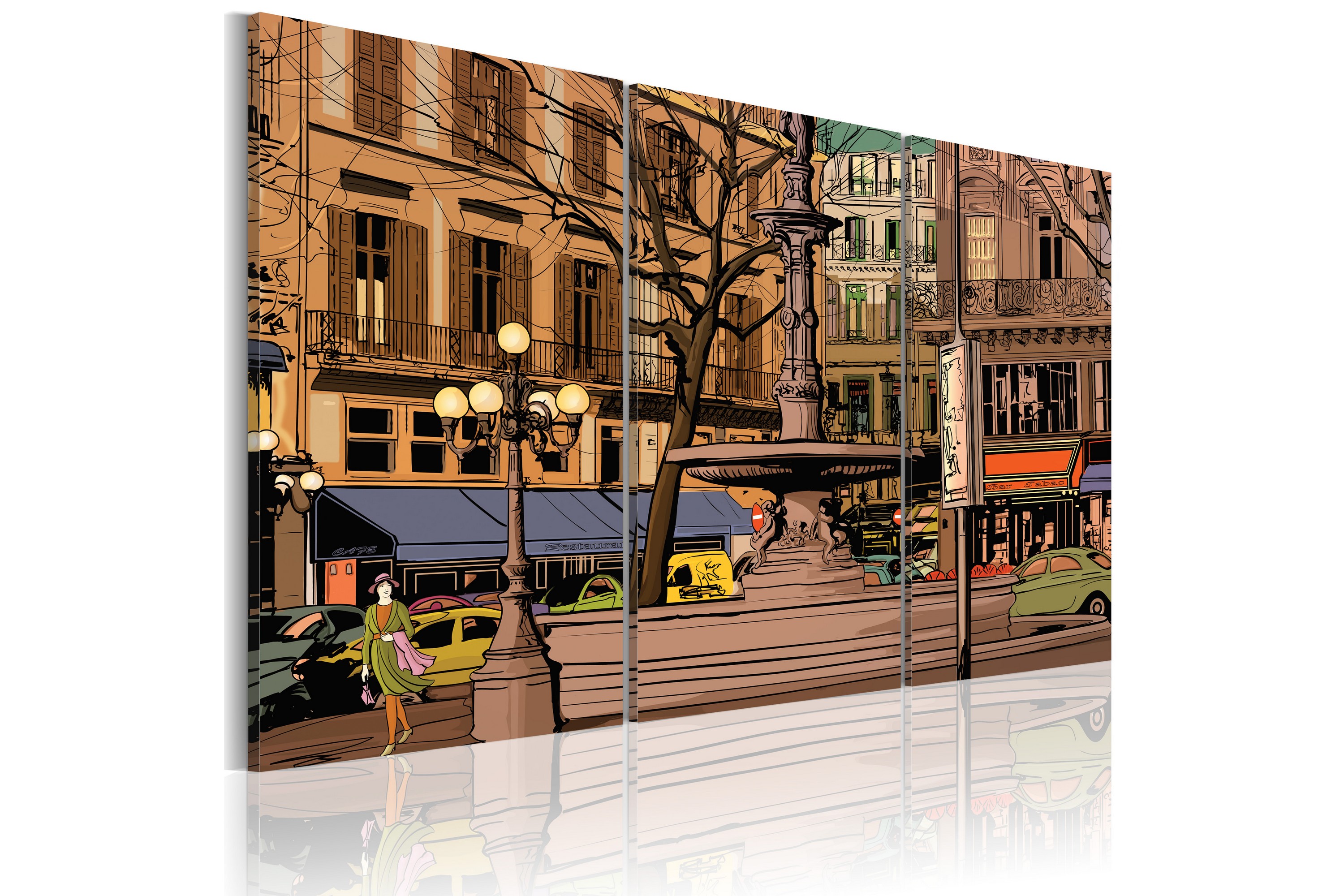 Tavla Lugn Kväll Paris 120x80 Artgeist sp. z o. o. - Inredning - Trademax