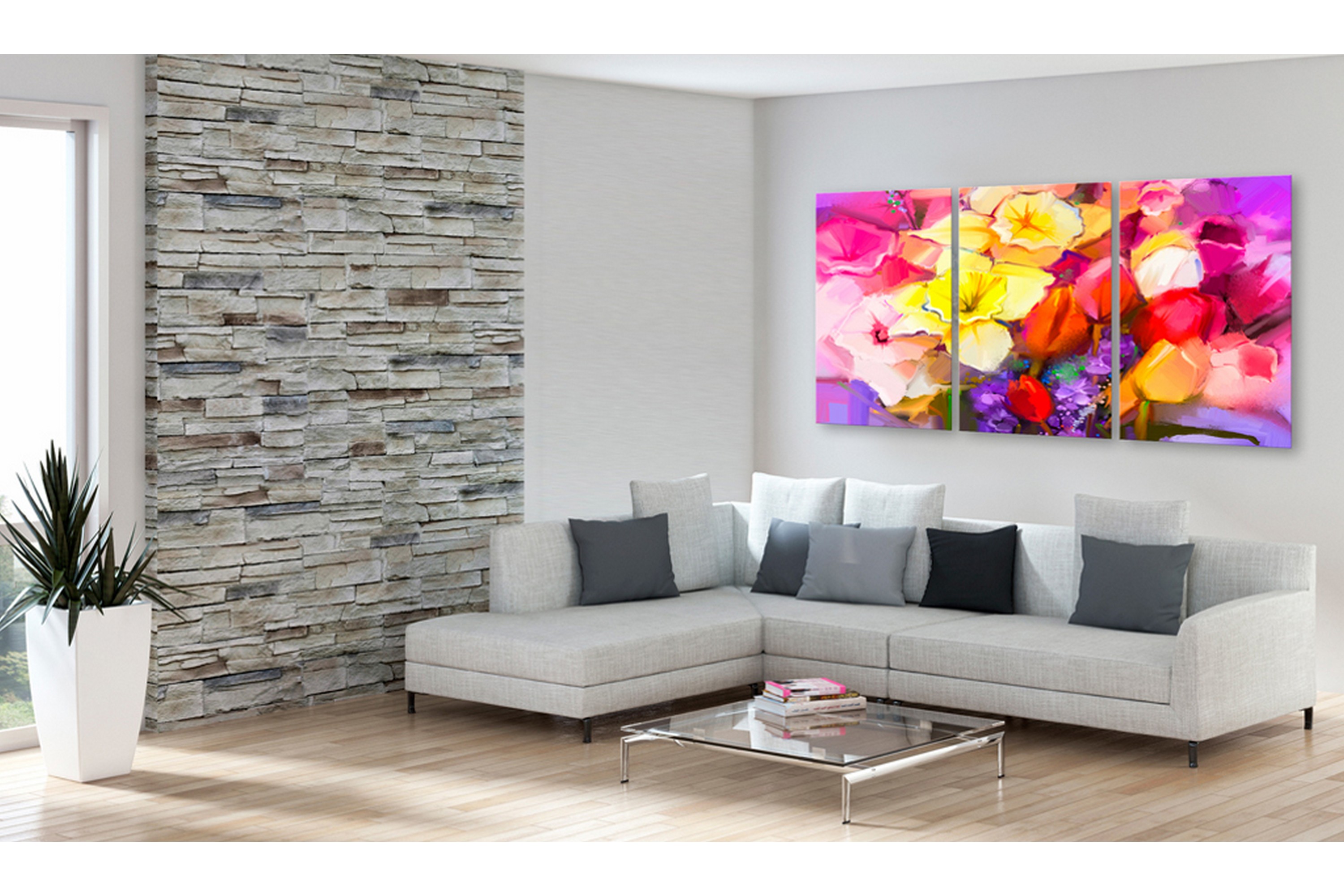 Tavla Rainbow Bouquet 120x60 Artgeist sp. z o. o. - Inredning - Trademax