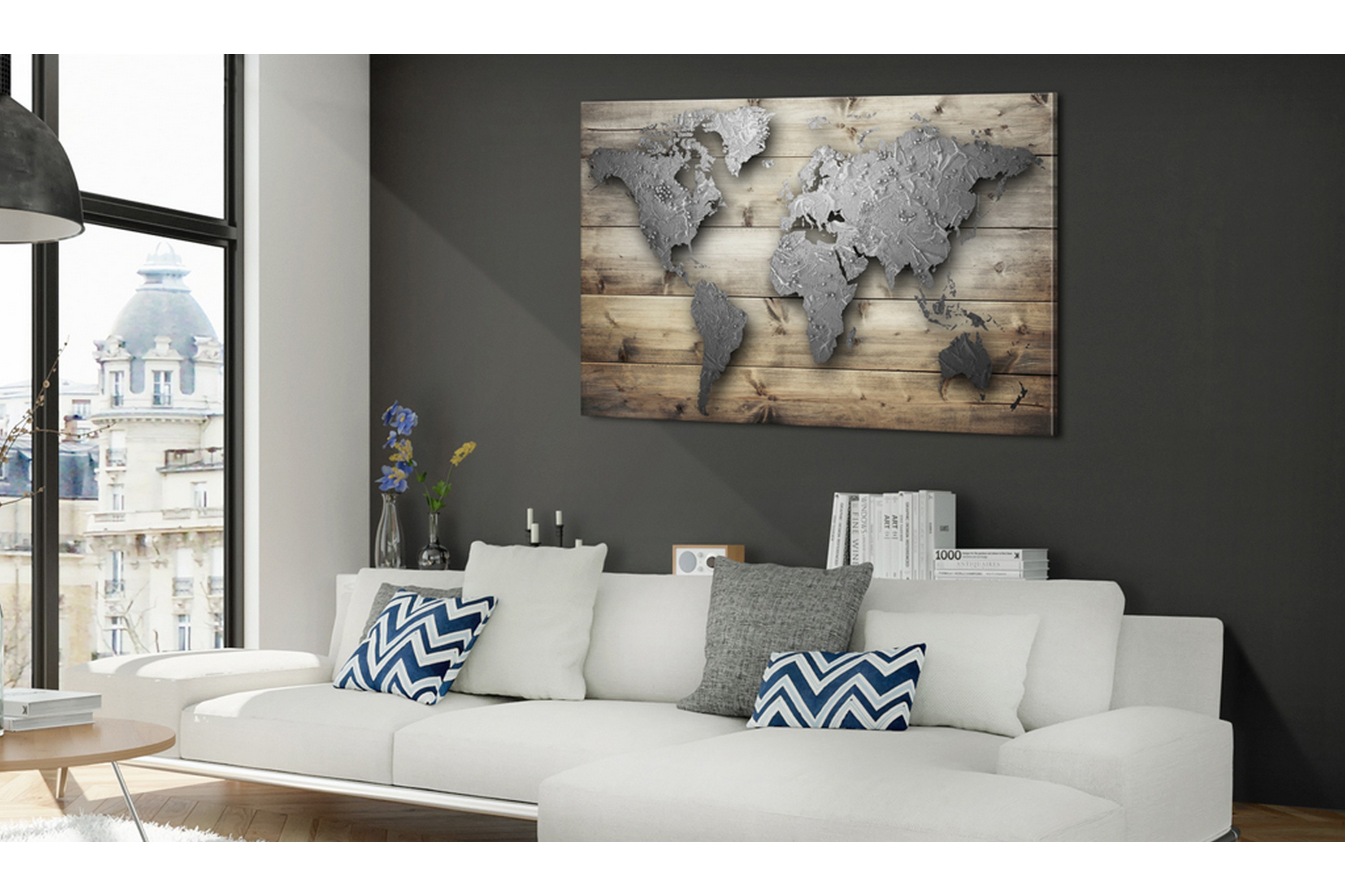 Tavla Silver World 60x40 Artgeist sp. z o. o. - Inredning - Trademax