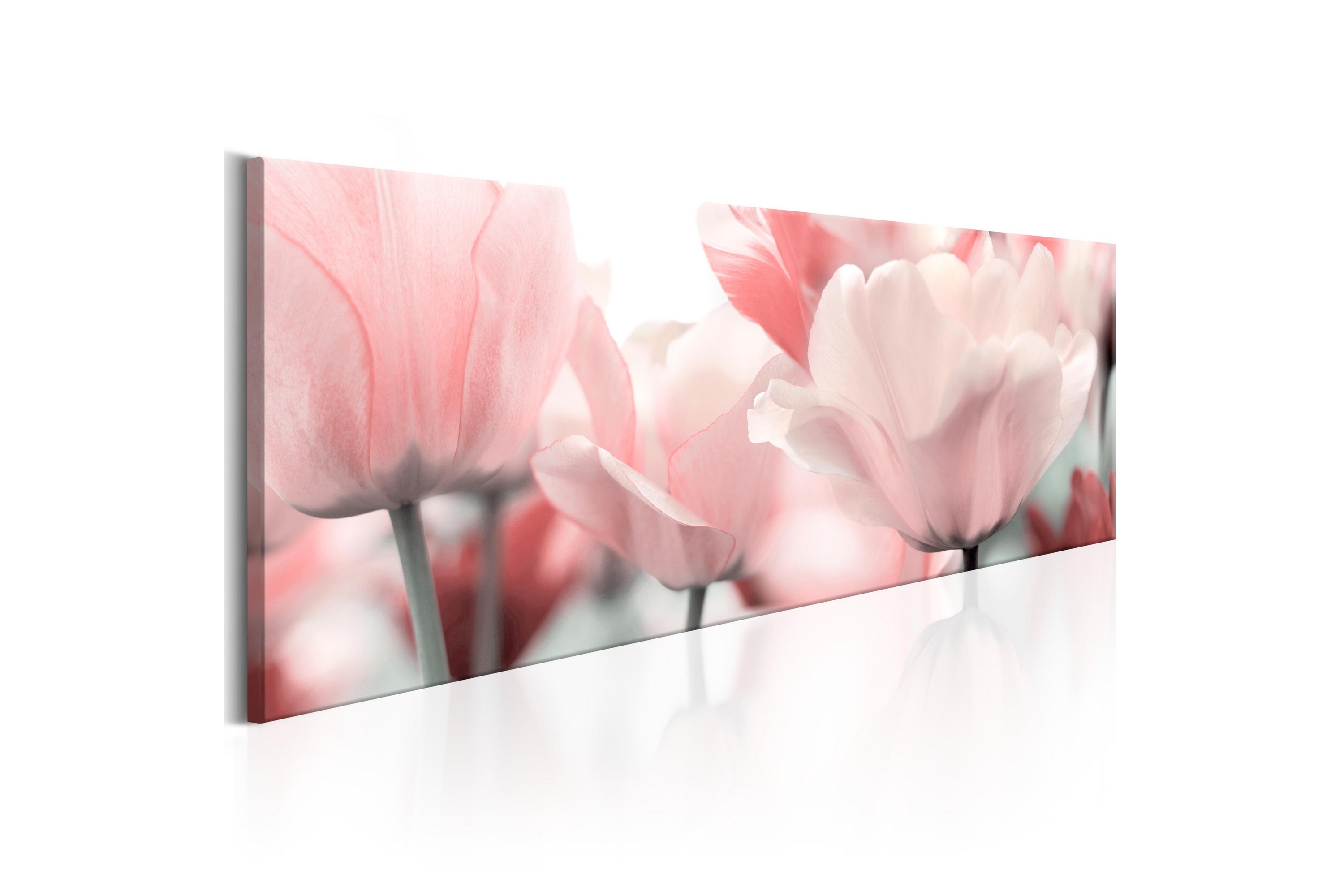 Tavla Pink Tulips 135x45 Artgeist sp. z o. o. - Inredning - Trademax