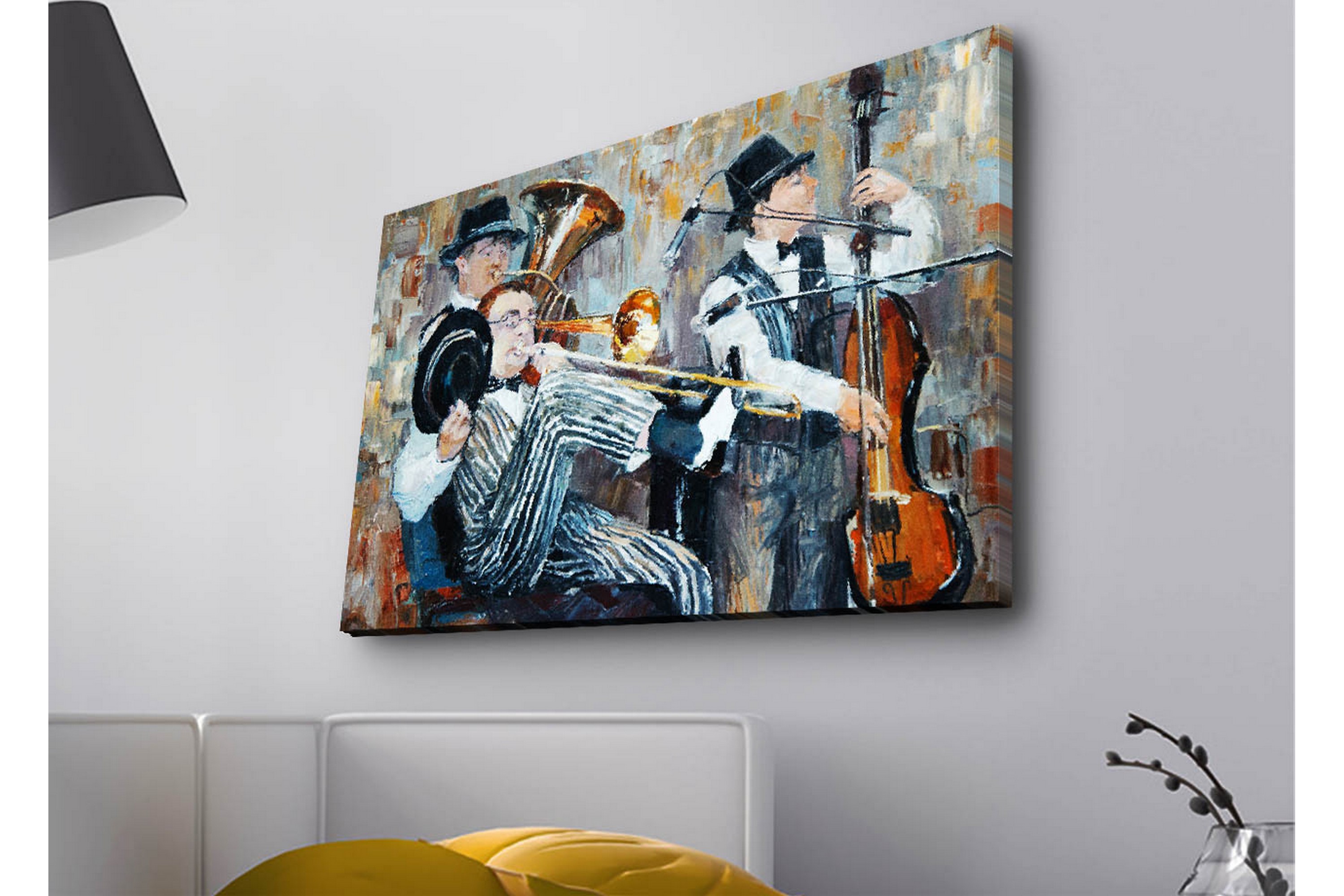 Väggdekor LED-belysning Canvas Målning - Inredning - Trademax