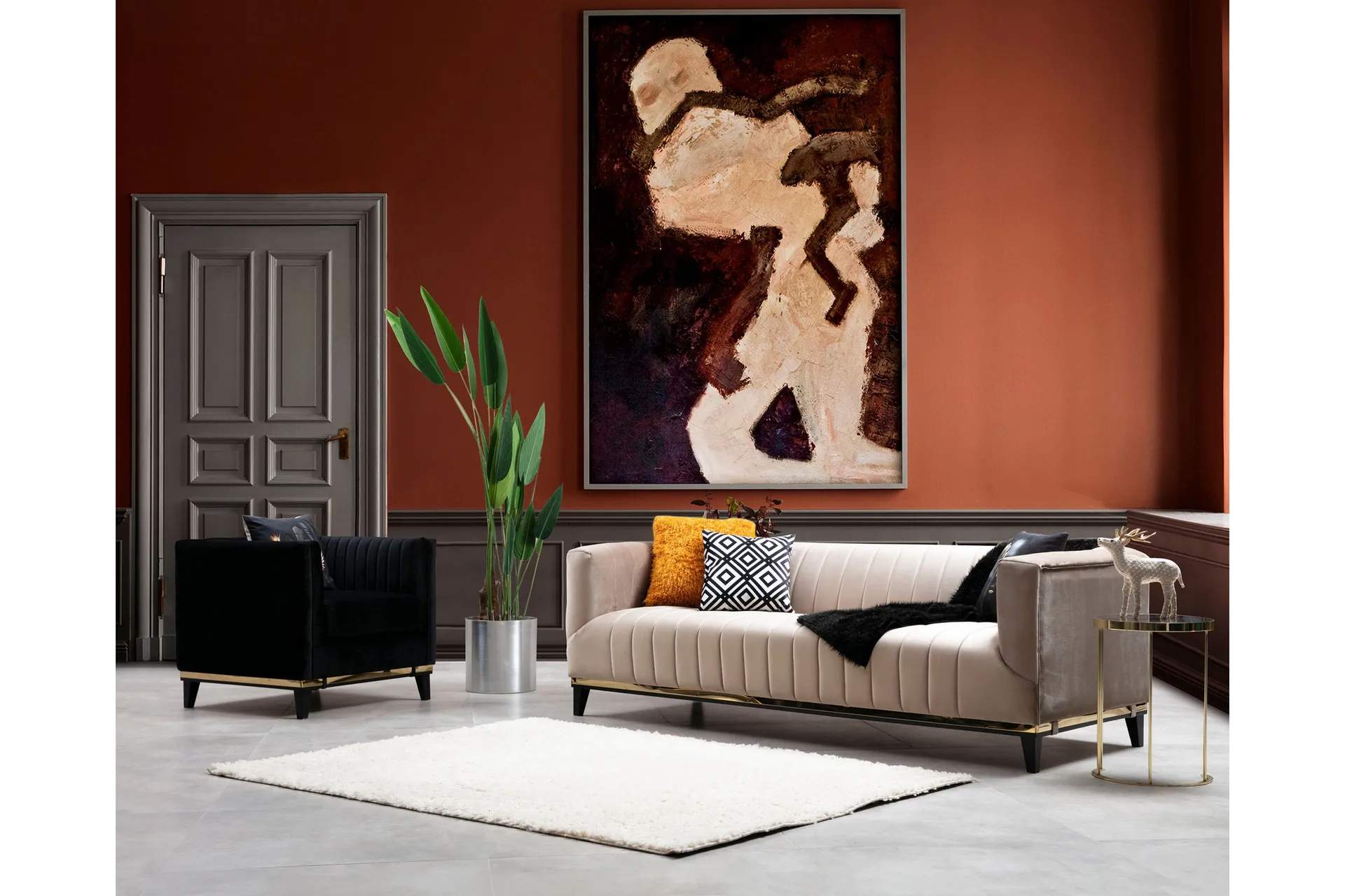 Sohva 3:n ist Coonamble Beige - Huonekalut | Kodin1.com