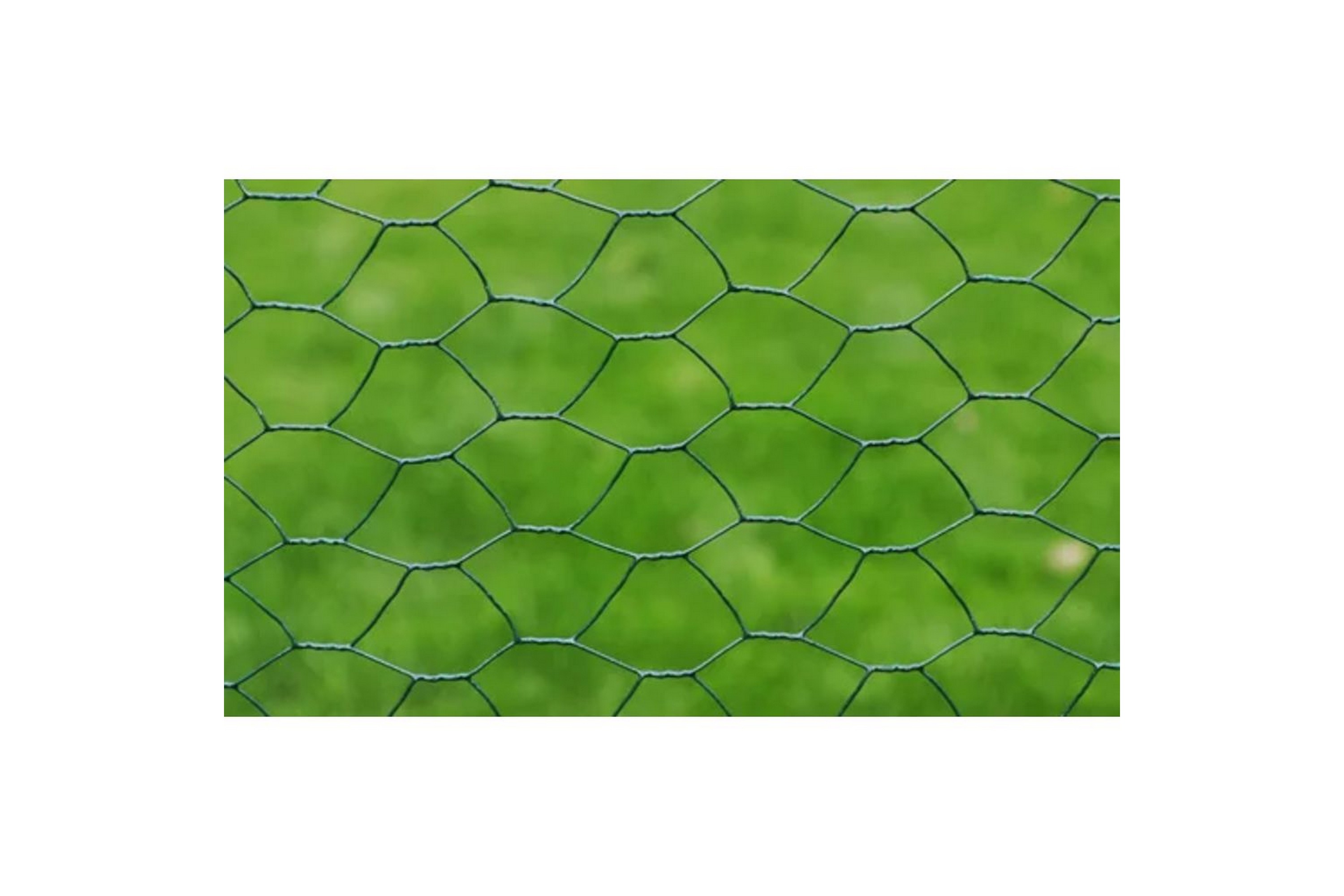 Be Basic Gjerdenetting galvanisert stål sekskantet 1x25 m mørkegrønn ...