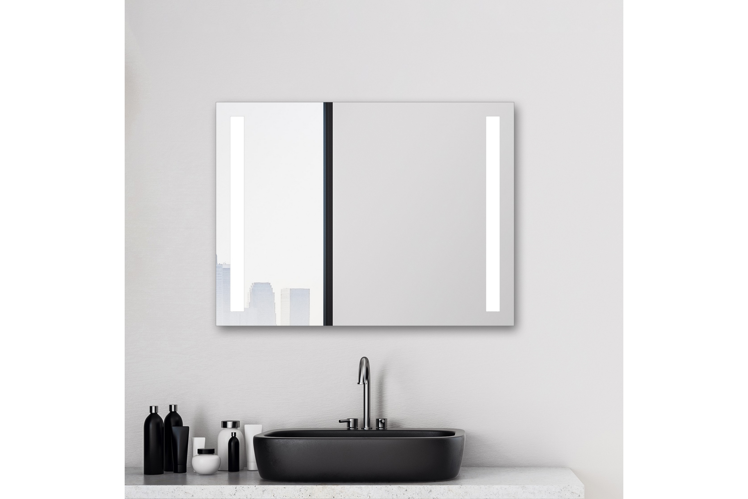 Allejaure Baderomsspeil 60 cm LED-Lys - Hus & oppussing - Trademax