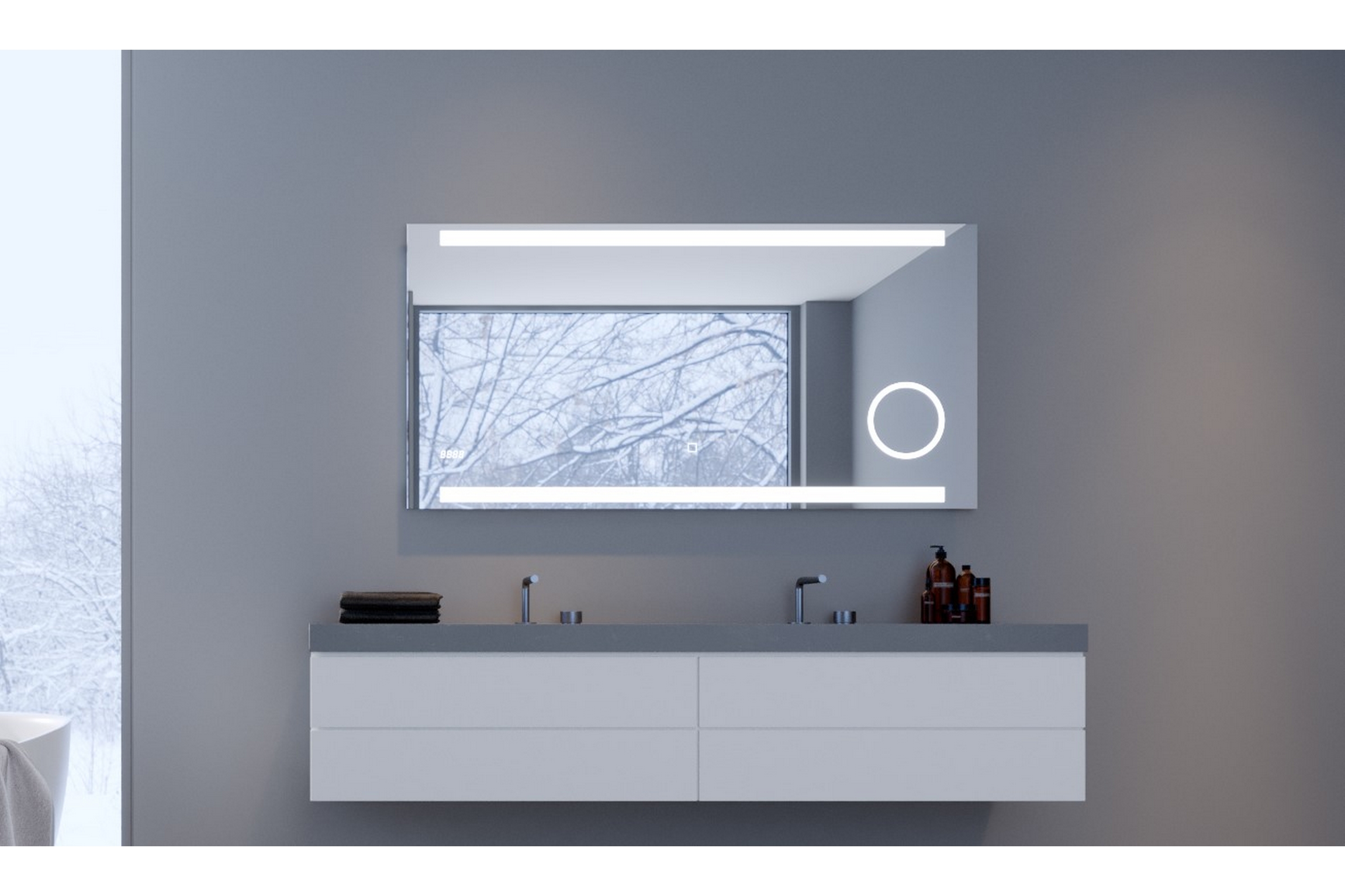 Kolerud Baderomsspeil 60 cm LED-Lys - Hus & oppussing - Trademax